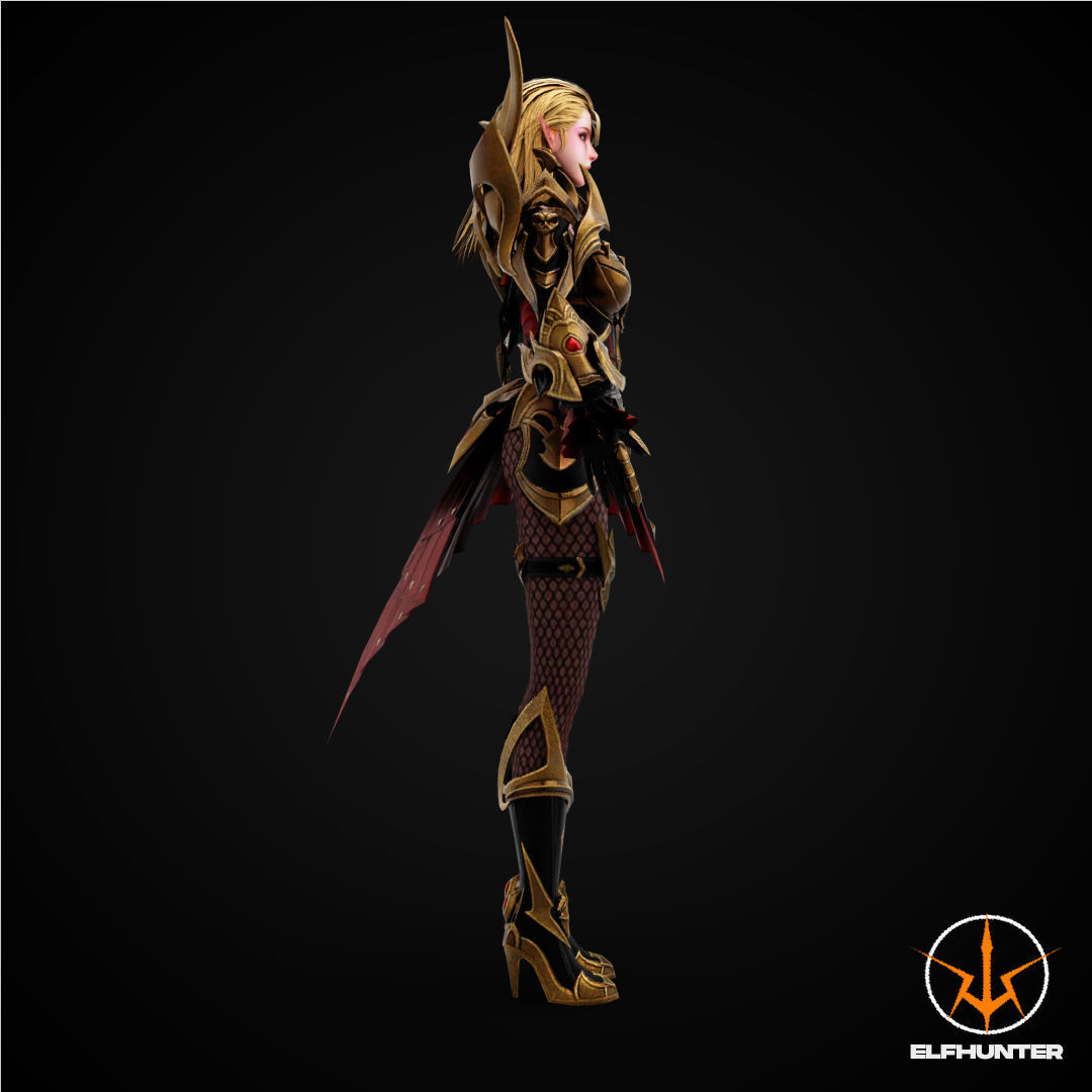 3D model EXCLUSIVE ELF HUNTER EDITION RIGGED CHARACTER ELF CULTS VR ...