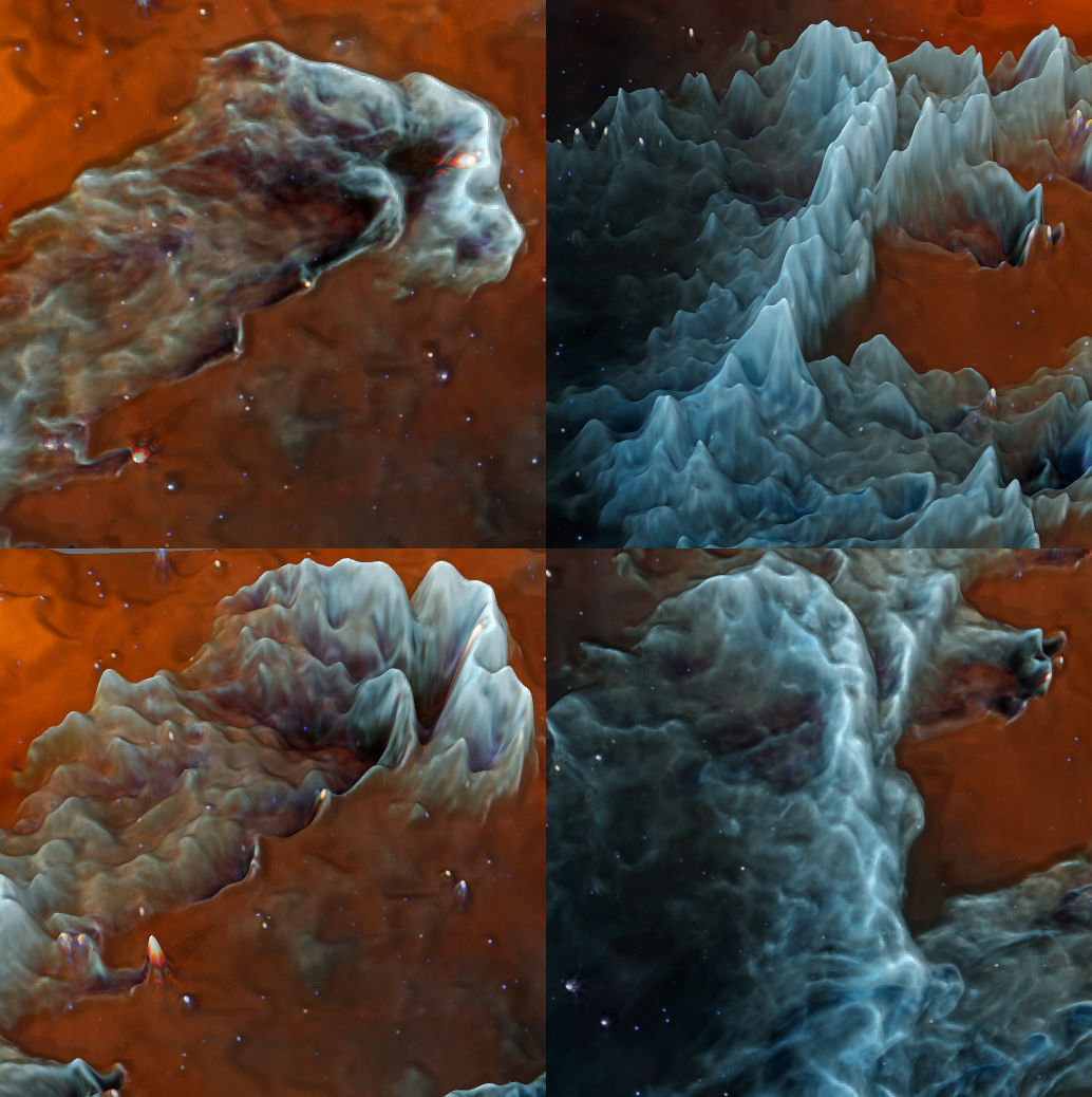 Low Res Pillar of creation deep sky object 3d software analysis free 3D ...