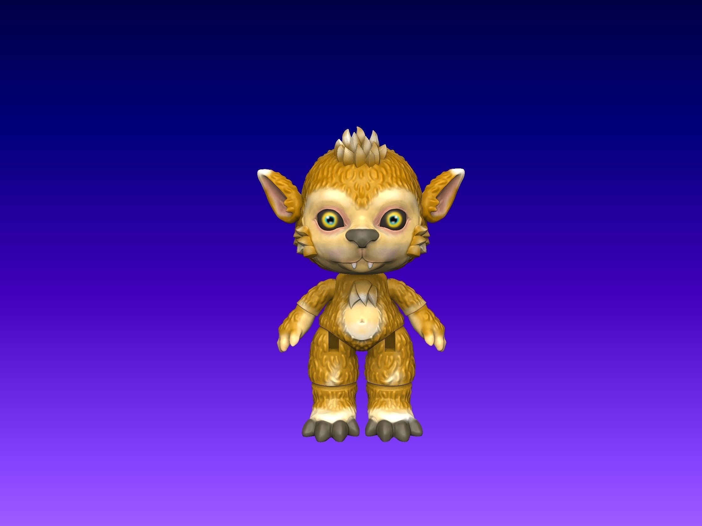 WEREWOLF KID - BJD 3D model 3D printable | CGTrader