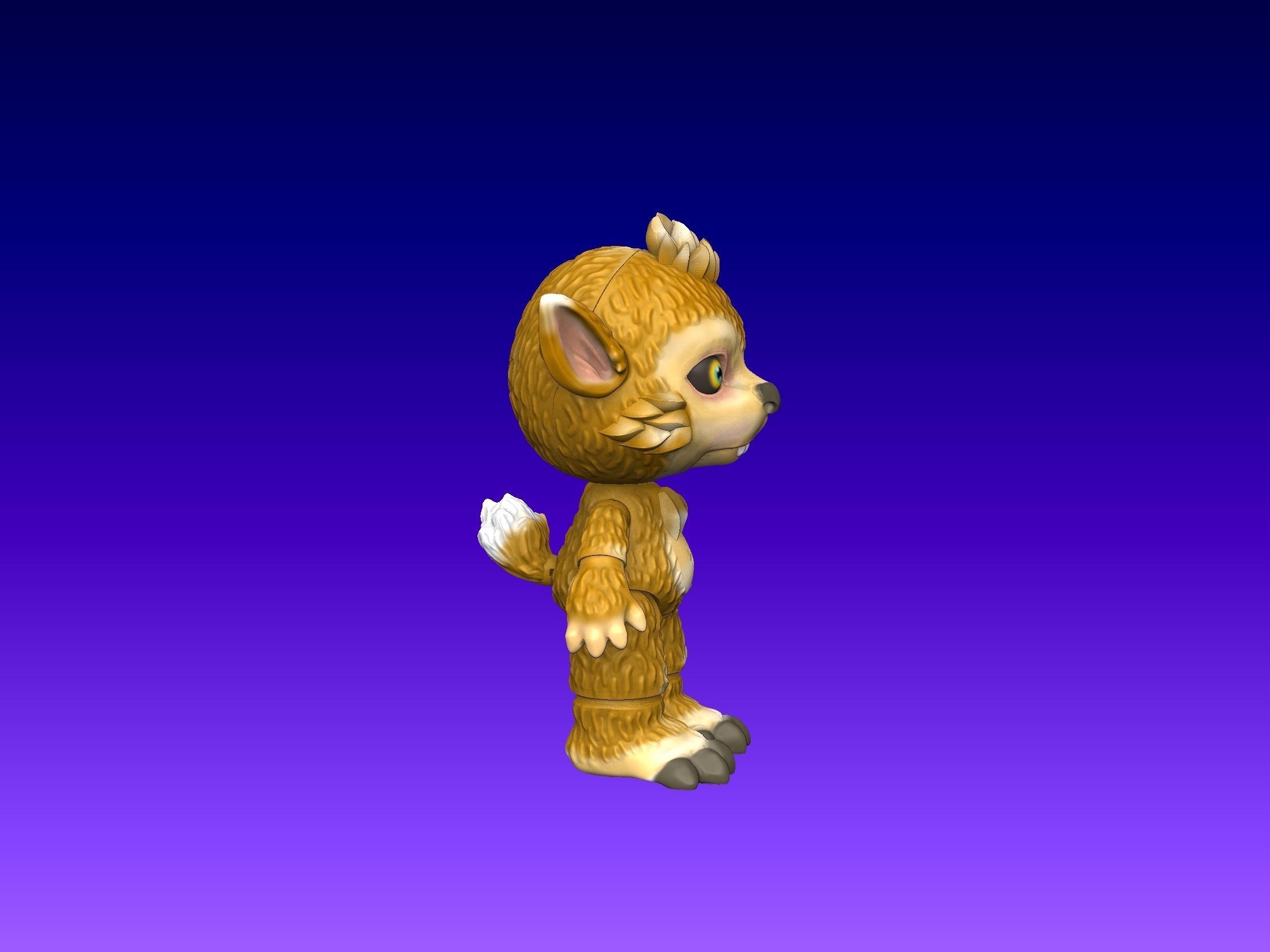 WEREWOLF KID - BJD 3D model 3D printable | CGTrader