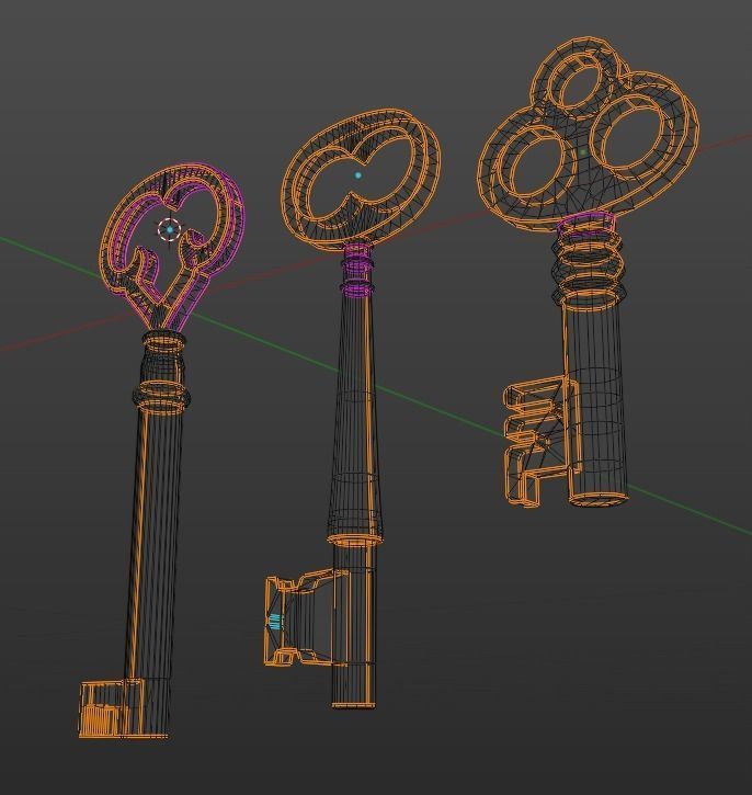 3D model Keys Pack VR / AR / low-poly | CGTrader