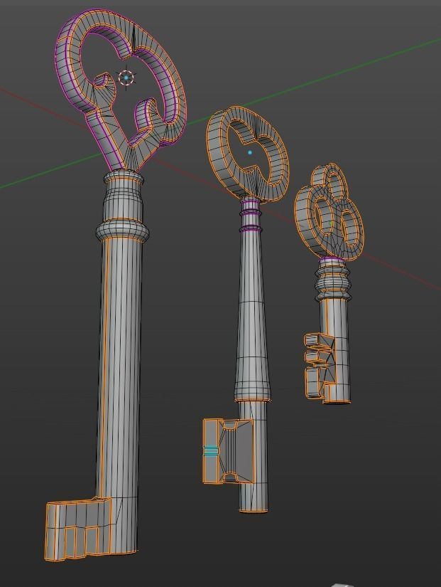 3D model Keys Pack VR / AR / low-poly | CGTrader