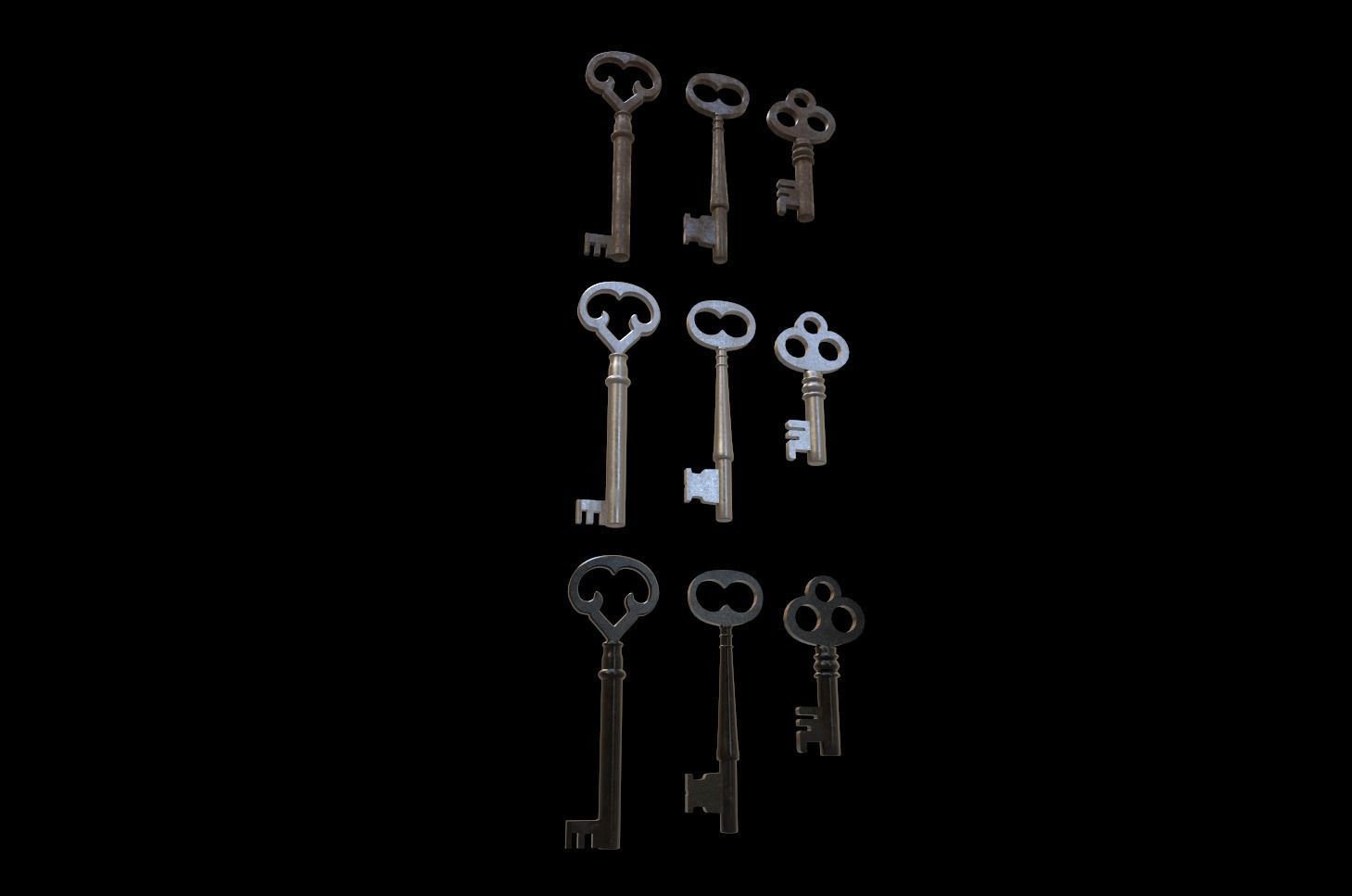 3D model Keys Pack VR / AR / low-poly | CGTrader