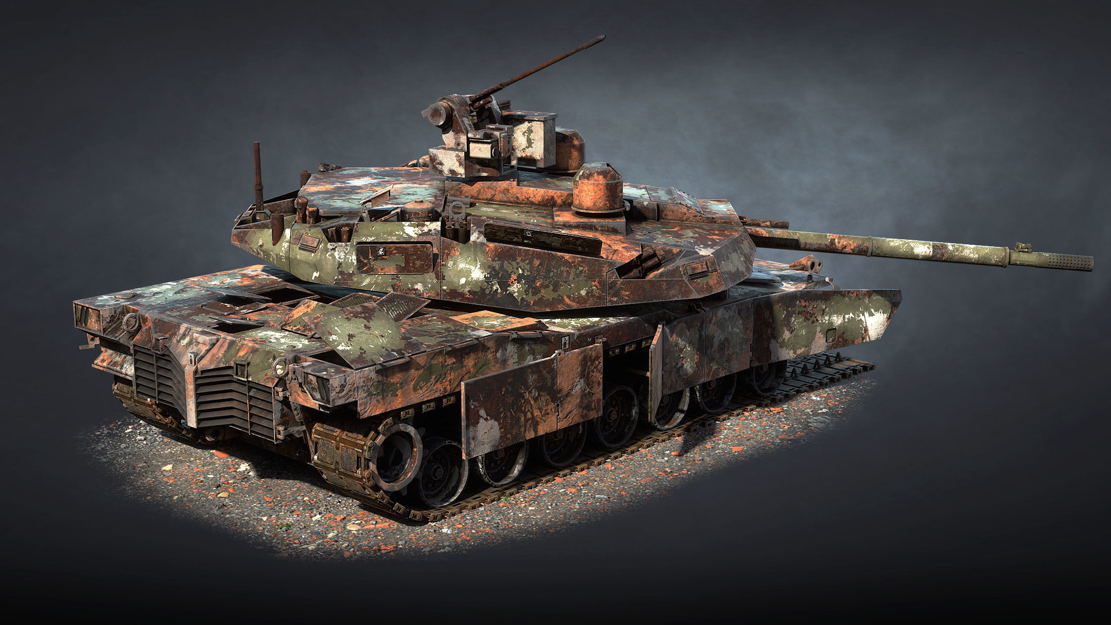 3D model Tank AbramsX Destroyed VR / AR / low-poly | CGTrader