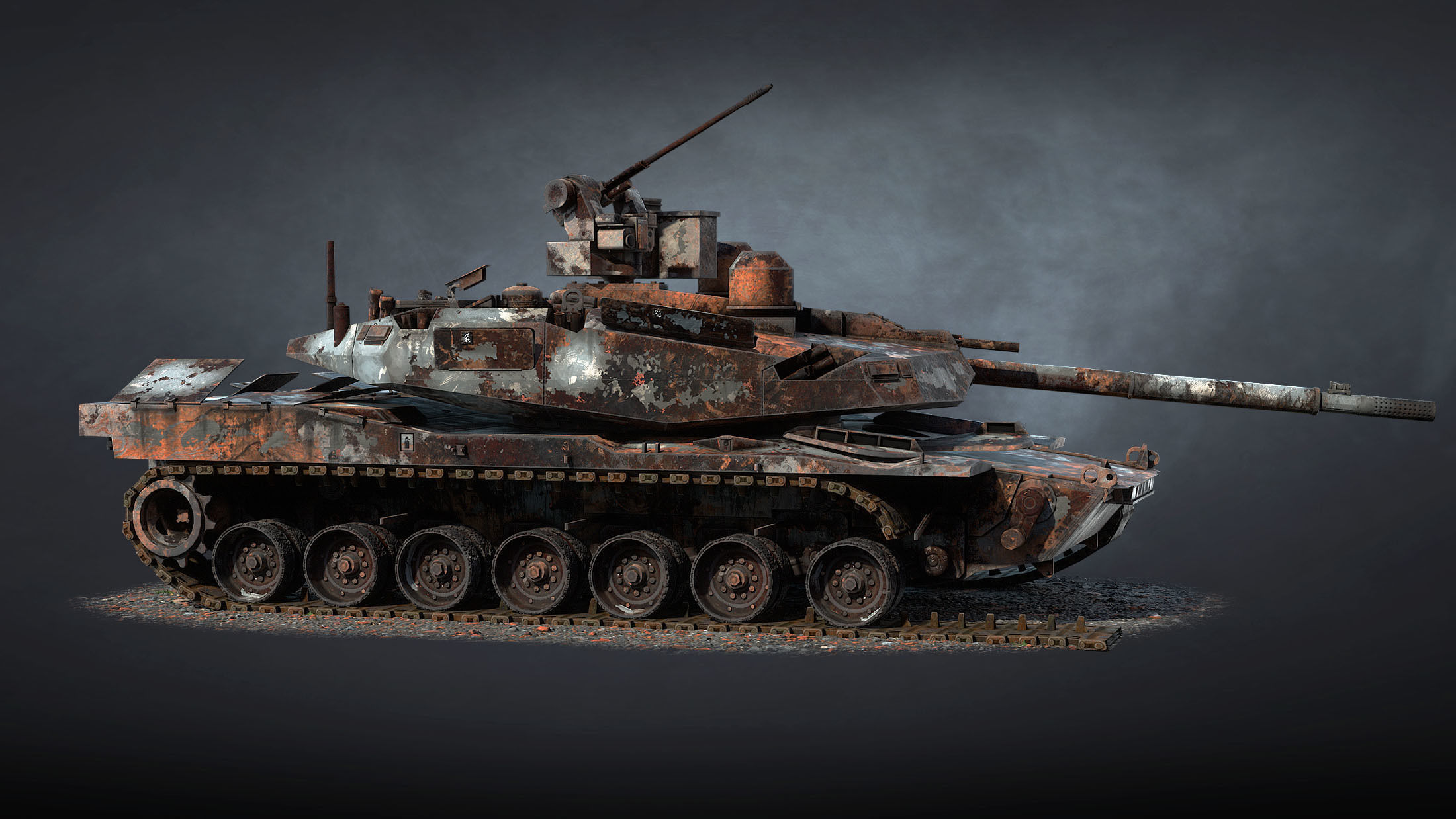 3D model Tank AbramsX Destroyed VR / AR / low-poly | CGTrader