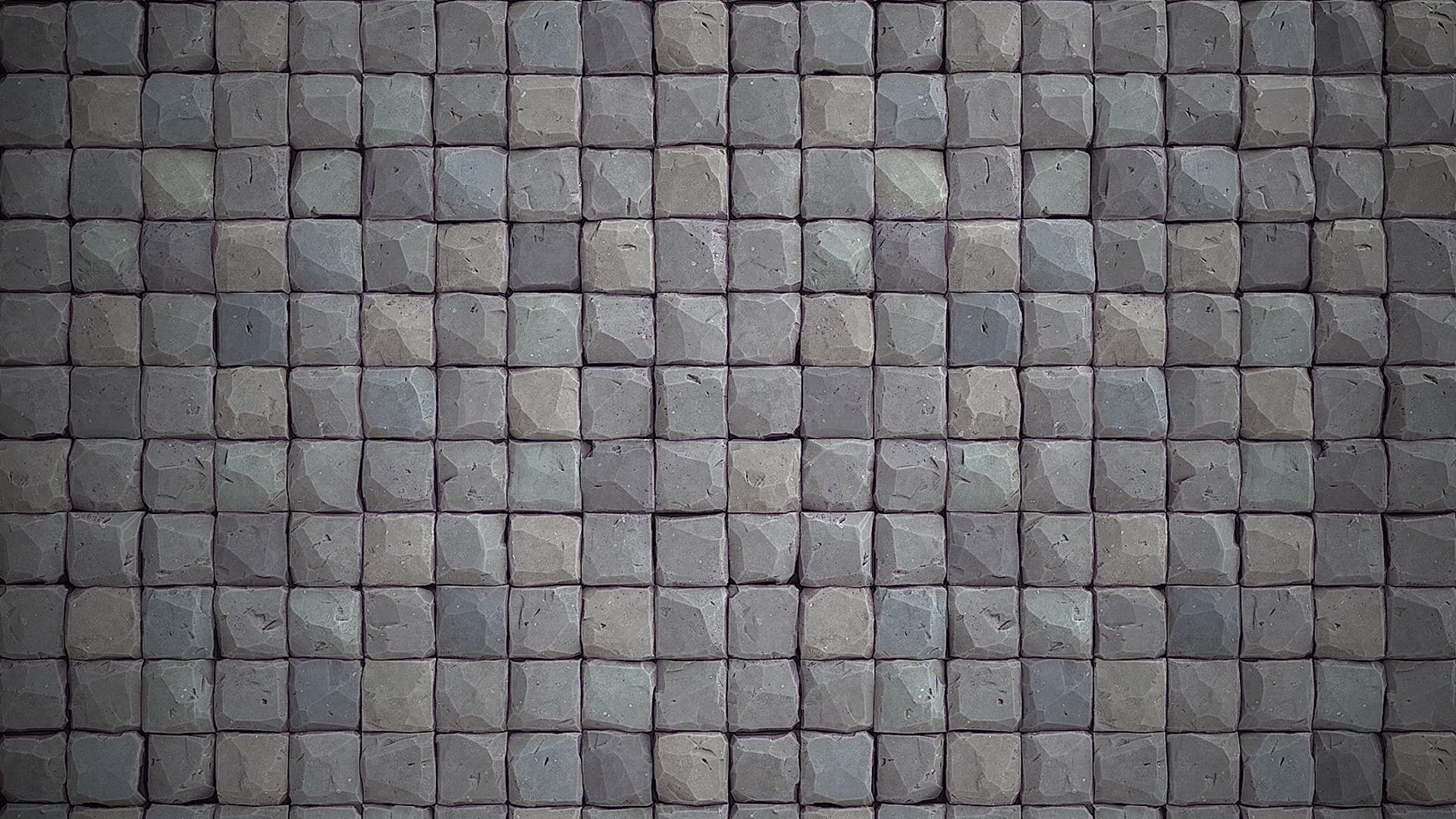 Texture Stylized Cobblestone Squares - PBR Tile Material - Game Ready ...