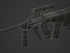 3D Model Collection Modern Rifles Pack vol 01 - Low Poly Game Ready VR ...