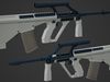 3D Model Collection Modern Rifles Pack vol 01 - Low Poly Game Ready VR ...