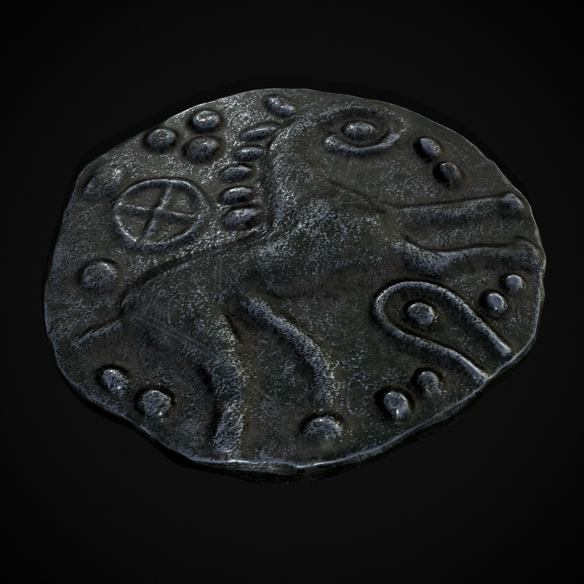 3D model Anglo Saxon Coin VR / AR / low-poly | CGTrader