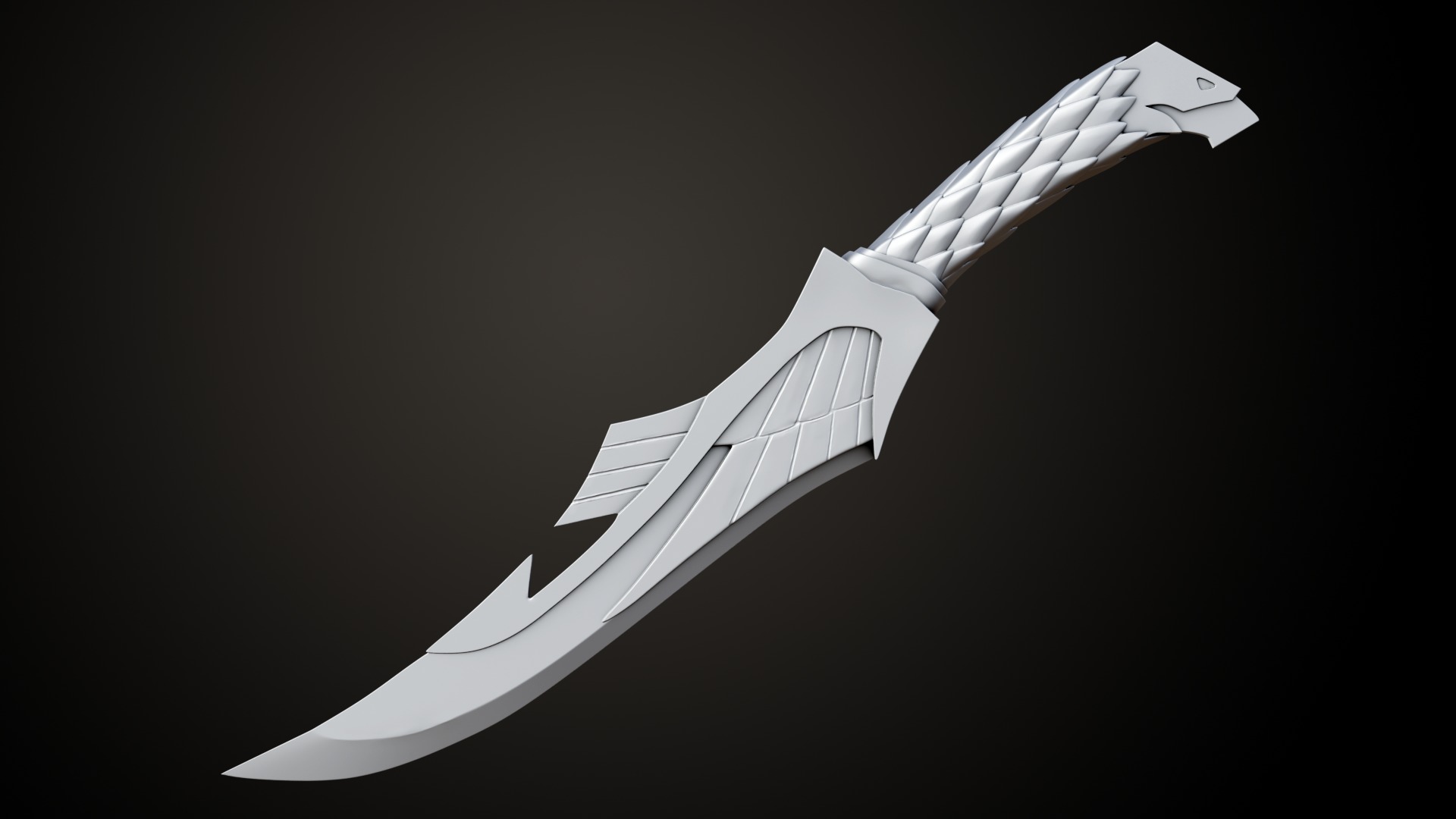 Skyrim Elven Dagger 3D model 3D printable | CGTrader