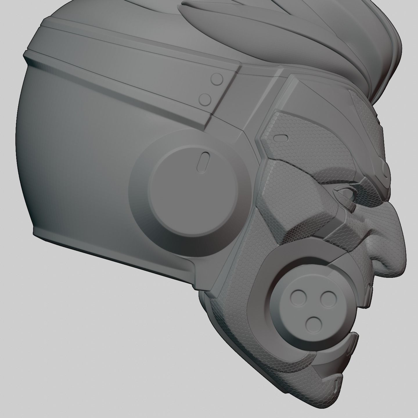 Motorized Cyberdemon Genji Helmet from Overwatch 2 3D model 3D ...