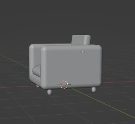 basic arm chair free 3D model | CGTrader