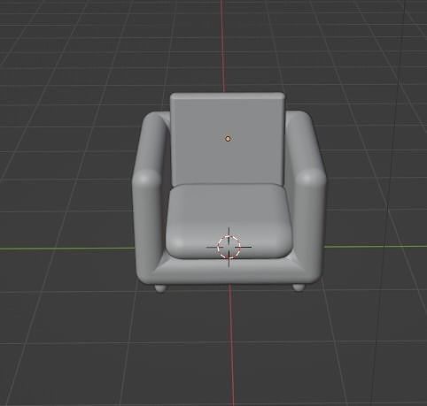 basic arm chair free 3D model | CGTrader
