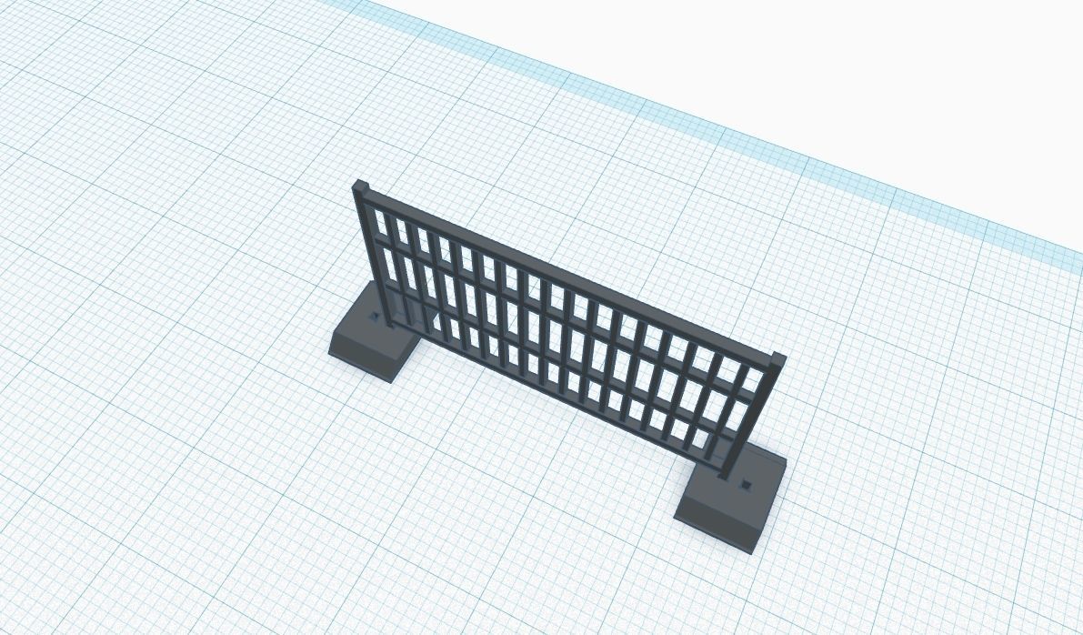 Temporary Construction Fence Scale H0 1-87 3D model 3D printable | CGTrader