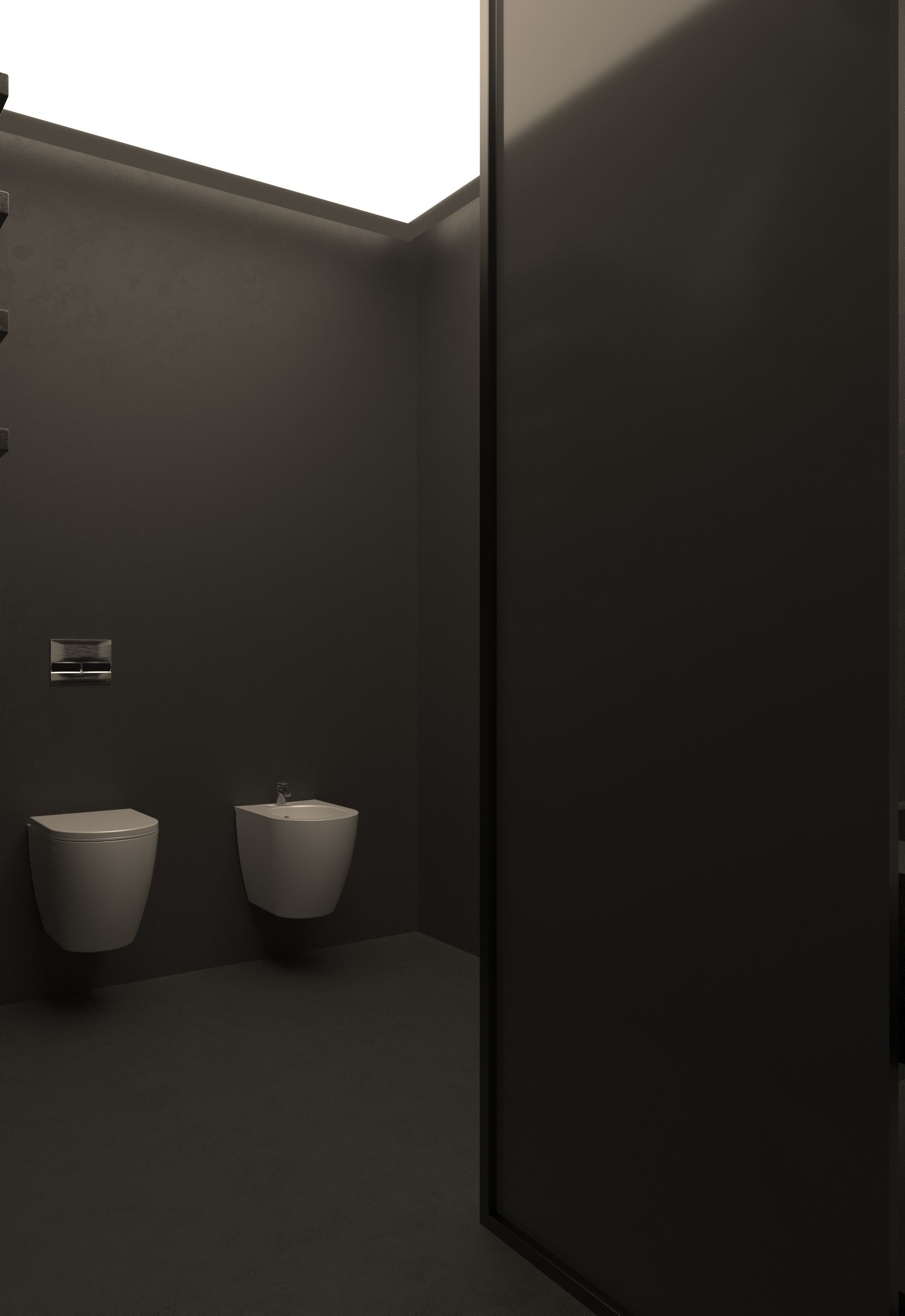 Bathroom design - WC 3D model animated | CGTrader