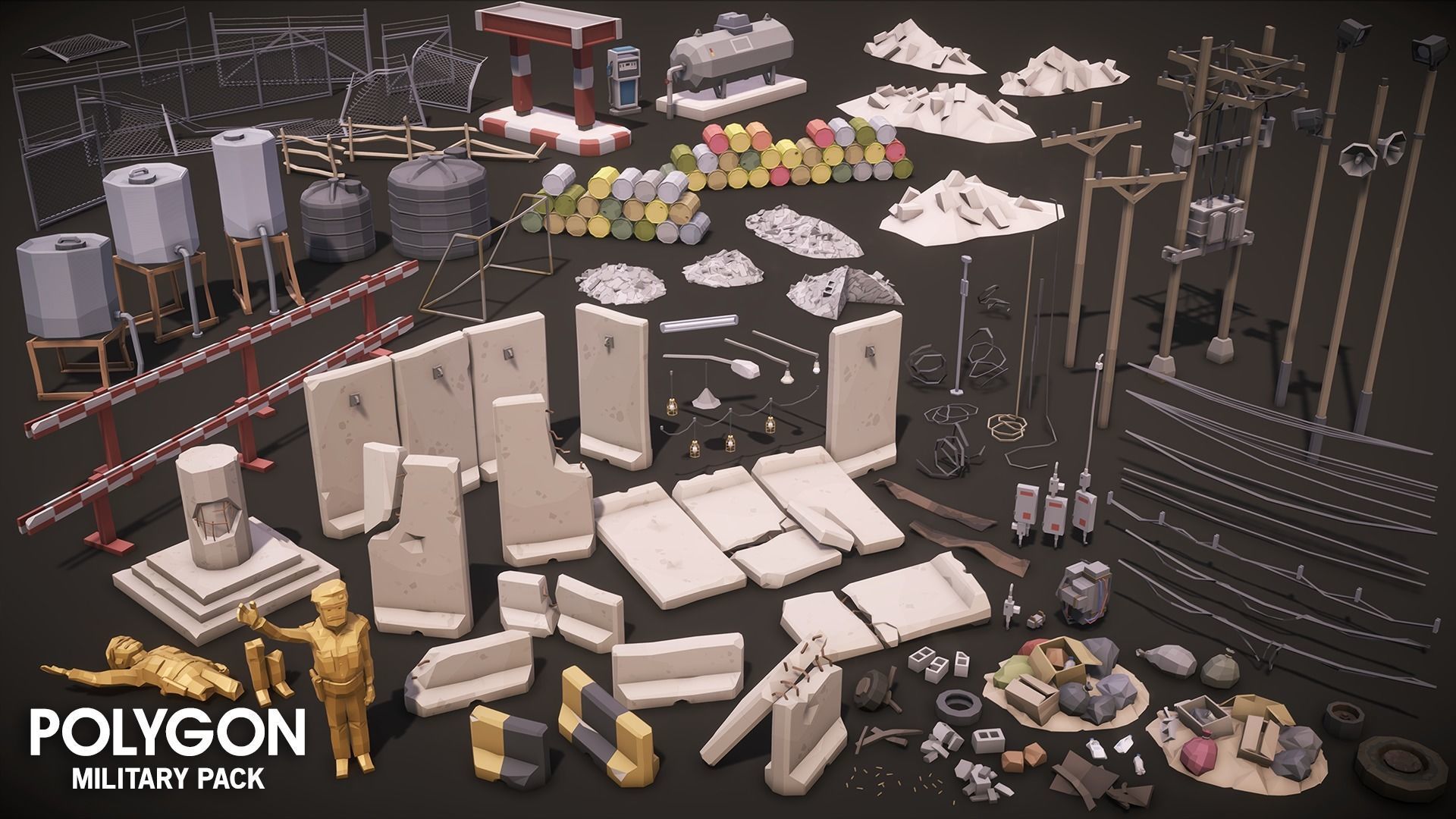 3D model POLYGON - Military VR / AR / low-poly | CGTrader