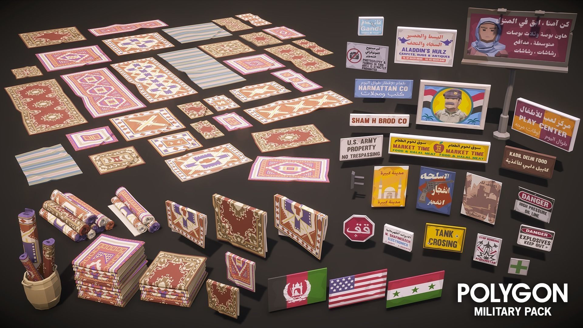 3D model POLYGON - Military VR / AR / low-poly | CGTrader