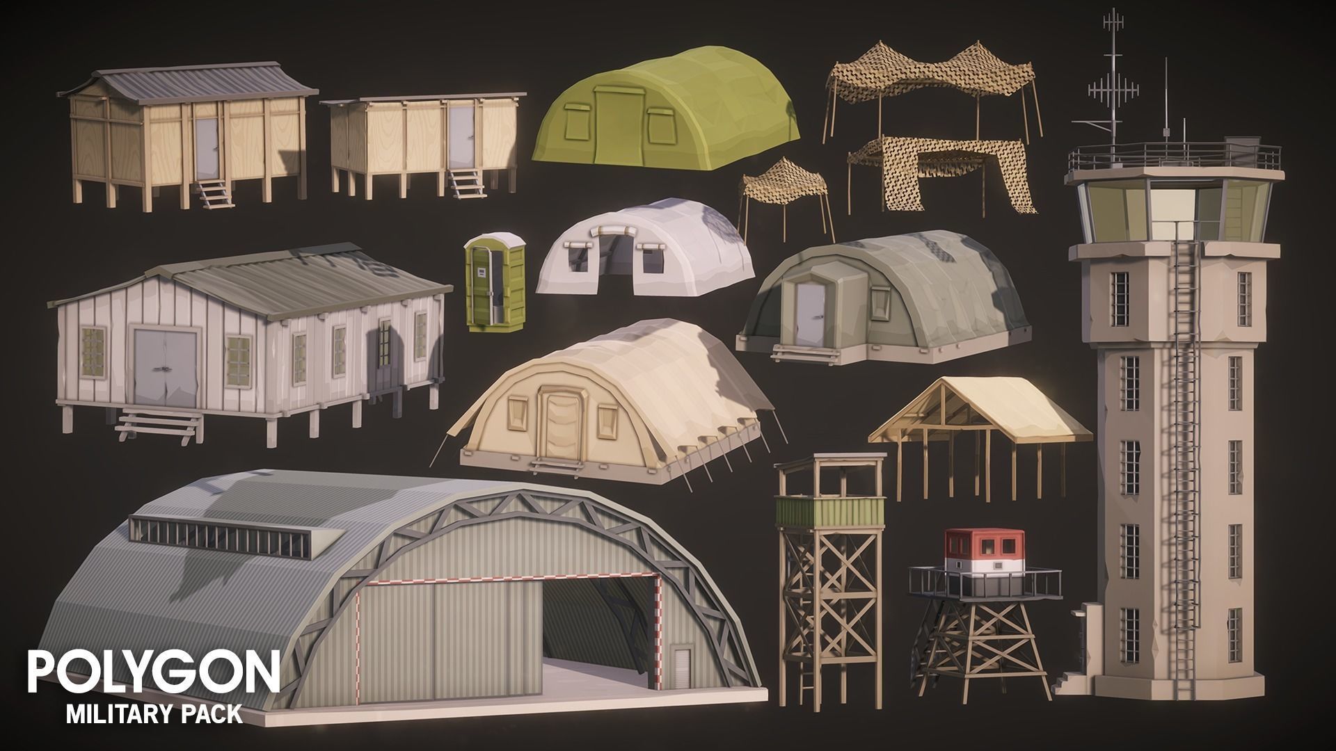 3D model POLYGON - Military VR / AR / low-poly | CGTrader