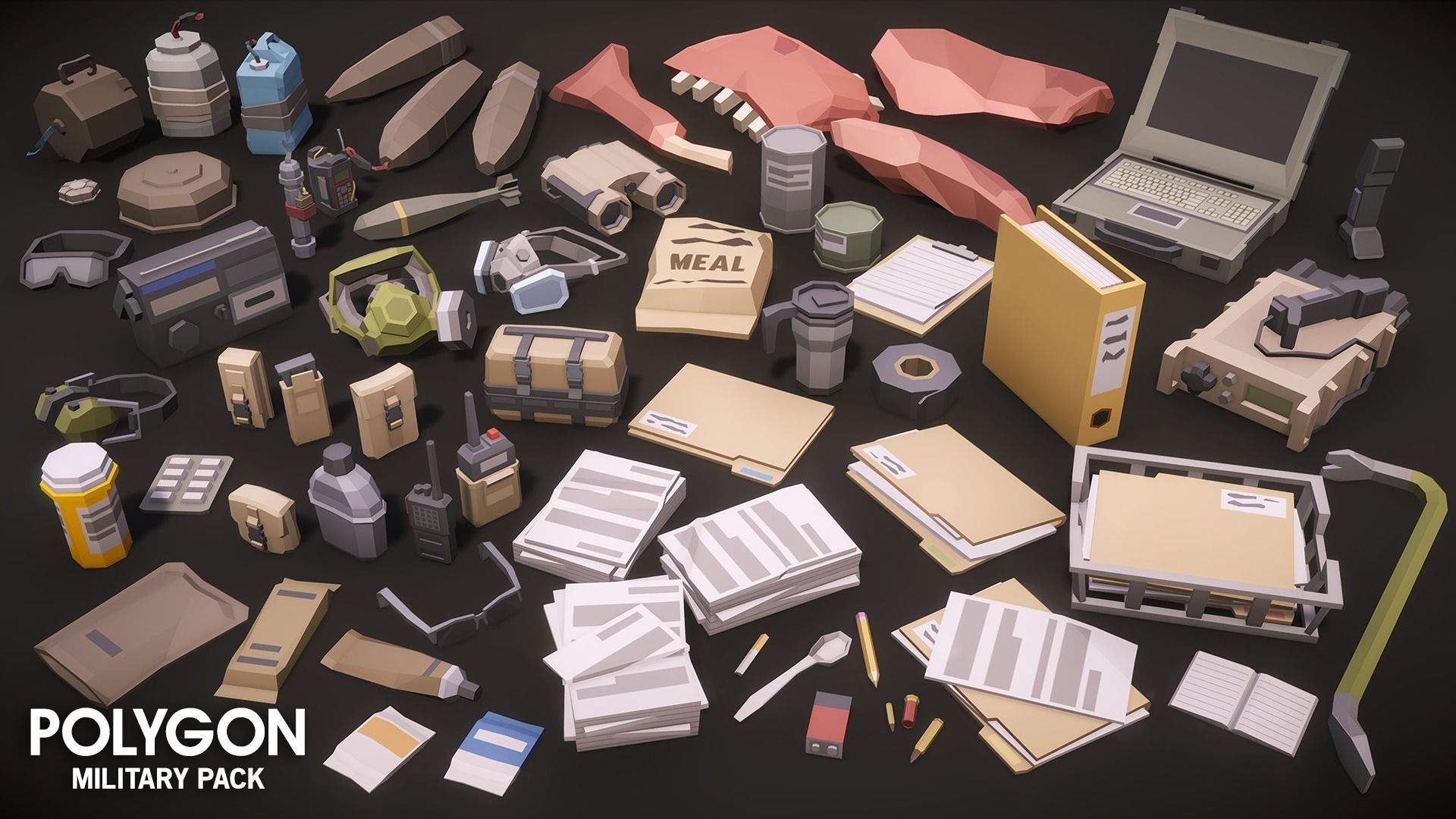 3D model POLYGON - Military VR / AR / low-poly | CGTrader