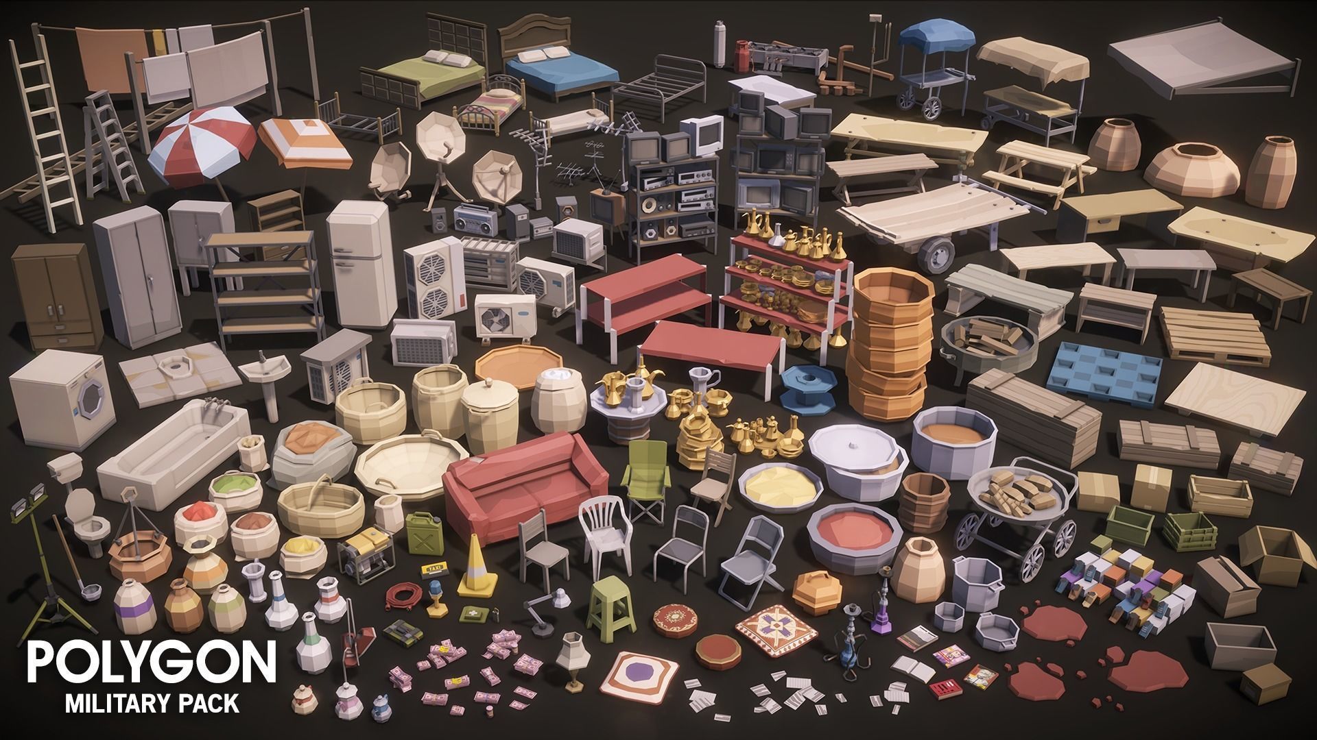 3D model POLYGON - Military VR / AR / low-poly | CGTrader