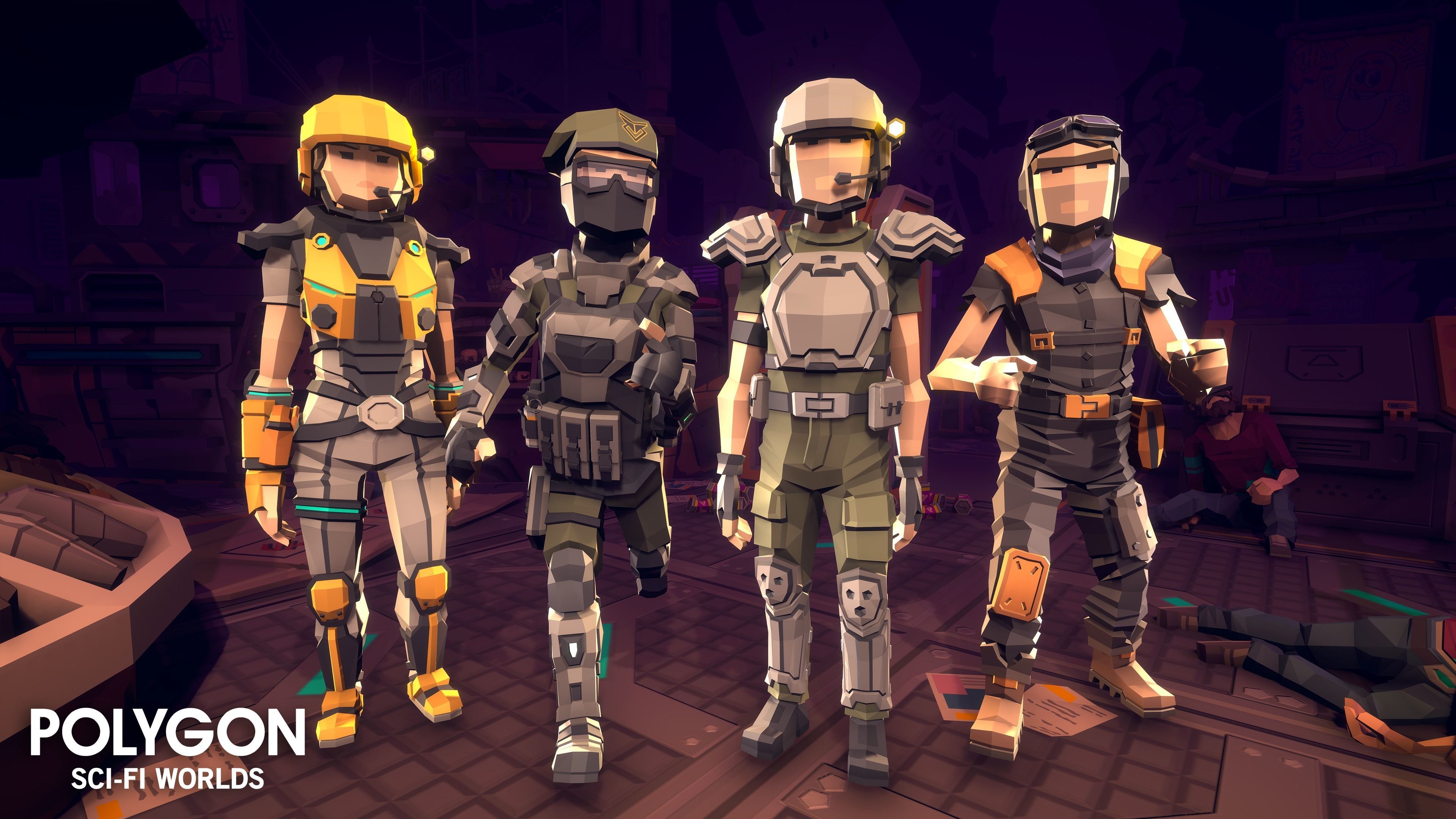 3D model POLYGON - Sci-Fi Worlds VR / AR / low-poly | CGTrader