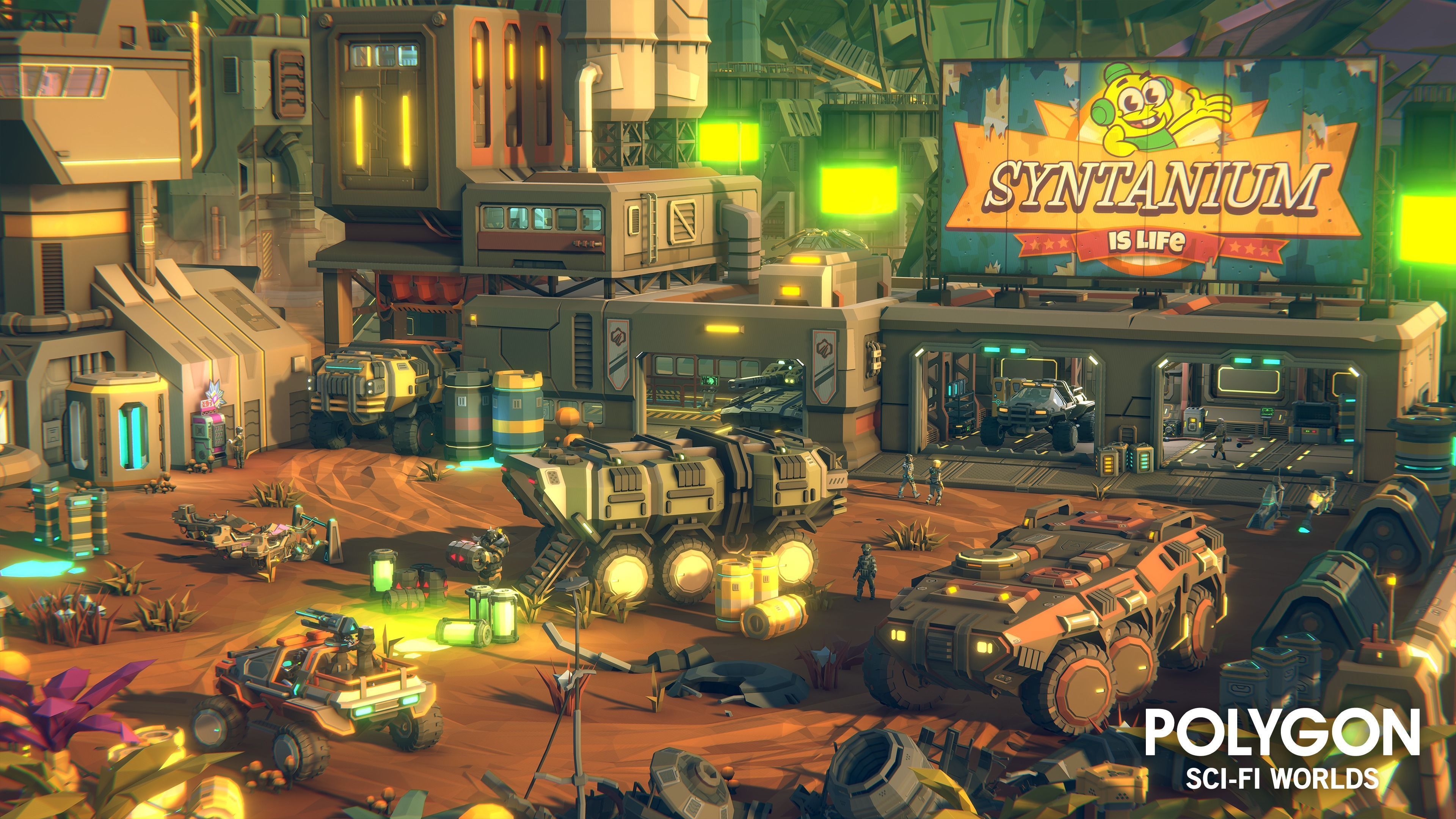 3D model POLYGON - Sci-Fi Worlds VR / AR / low-poly | CGTrader