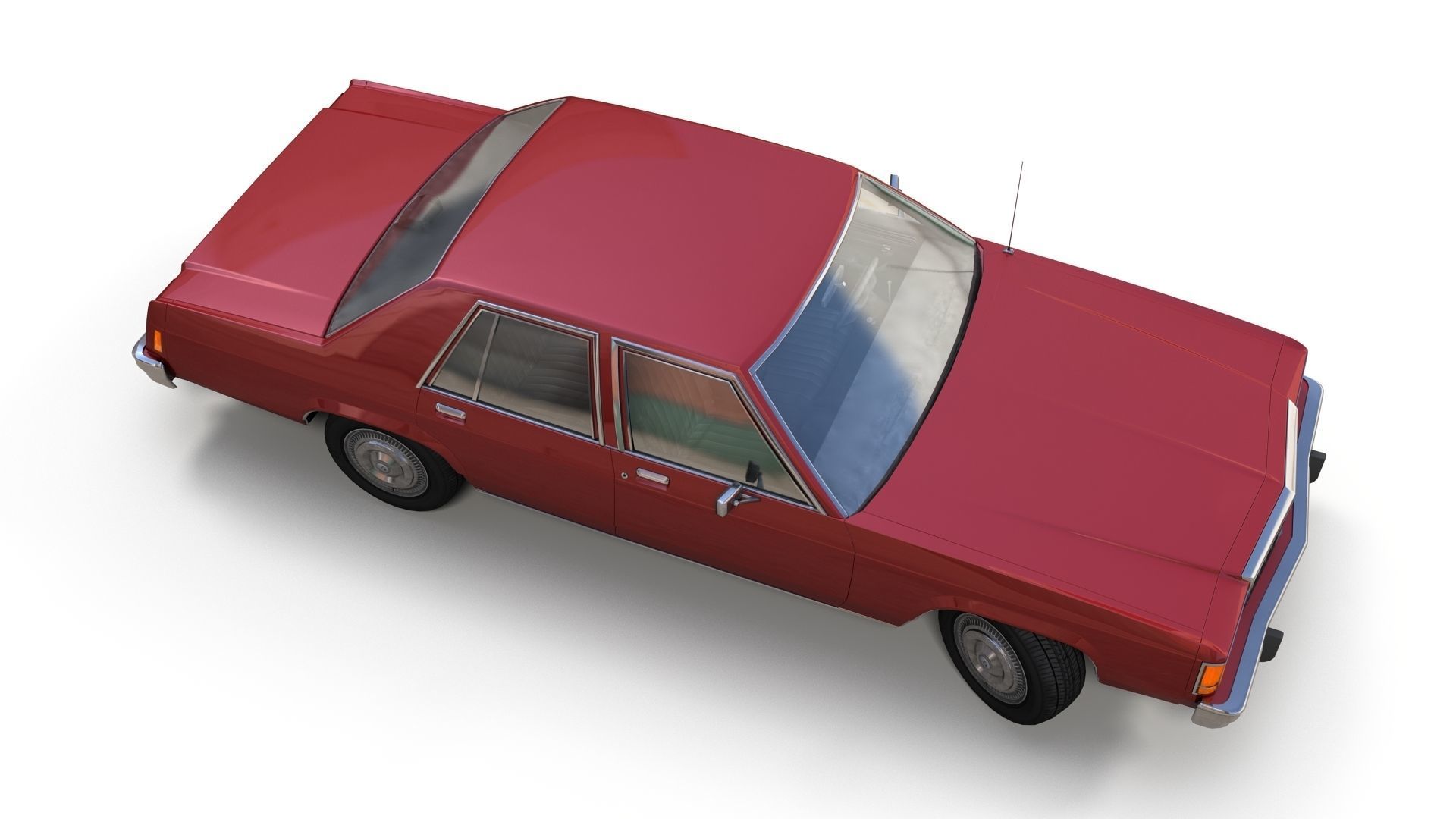 3D model 80s Sedan VR / AR / low-poly | CGTrader