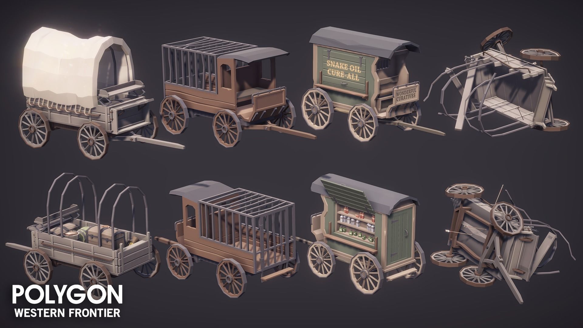 3D model POLYGON - Western Frontier VR / AR / low-poly | CGTrader