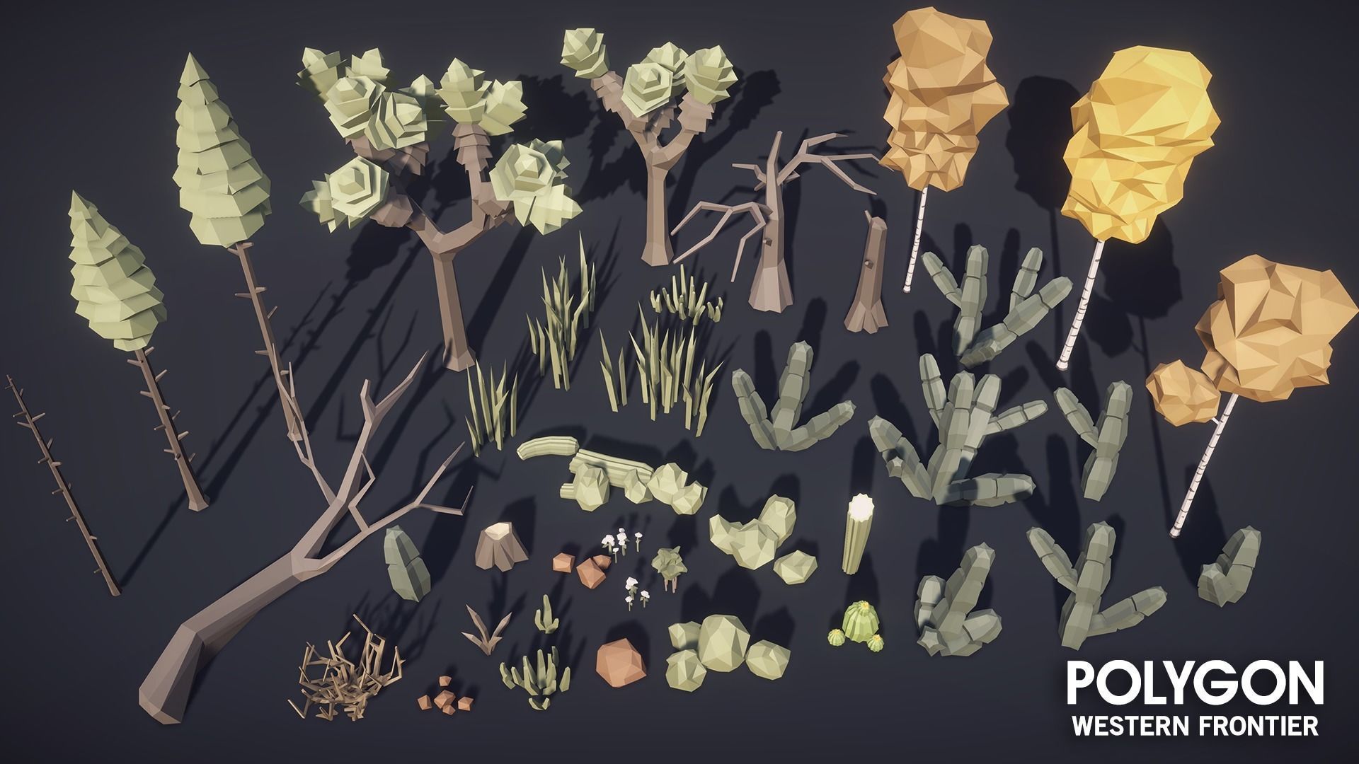 3D model POLYGON - Western Frontier VR / AR / low-poly | CGTrader