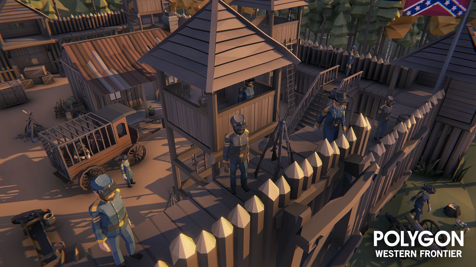 3D model POLYGON - Western Frontier VR / AR / low-poly | CGTrader