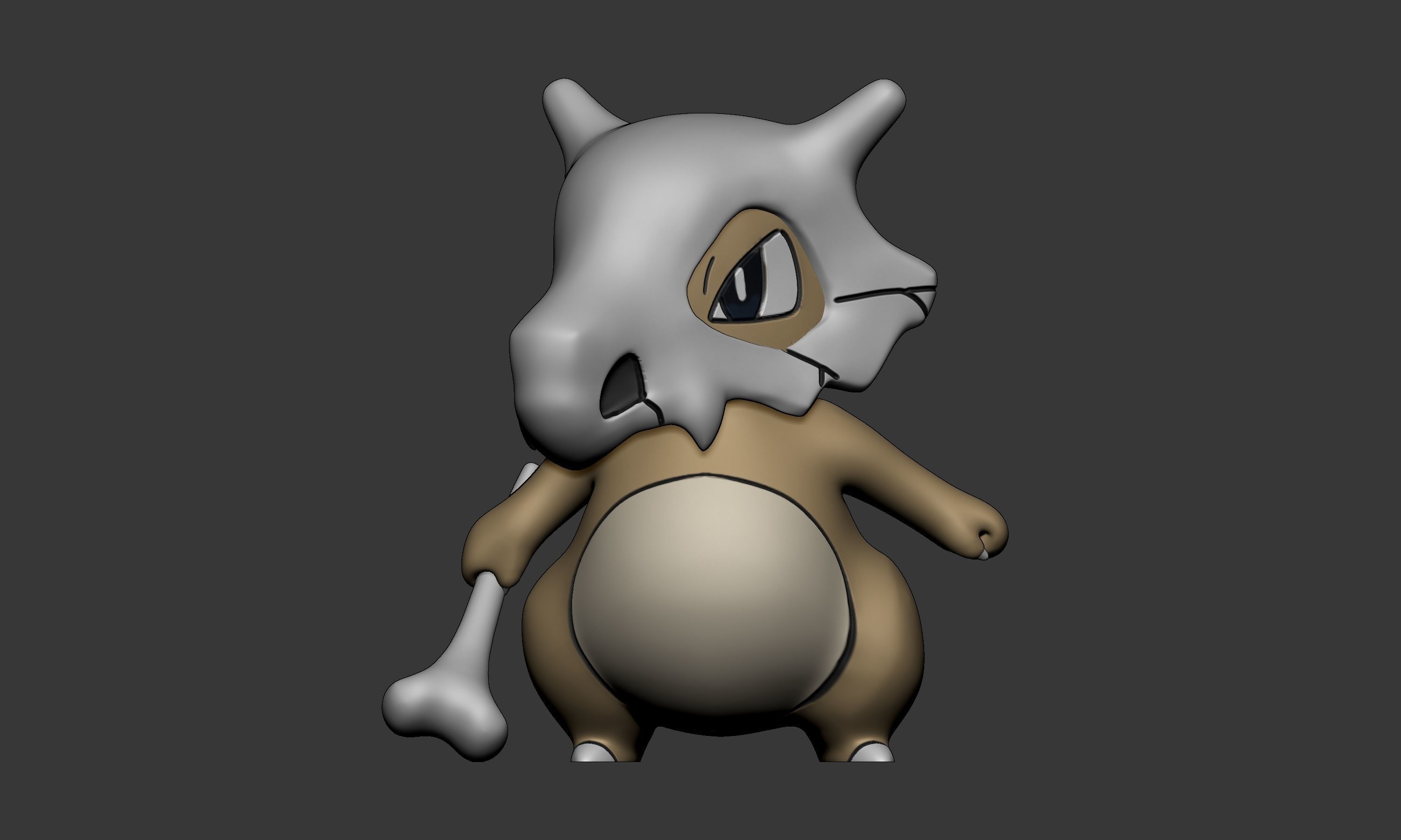 Pokemon - Cubone with 2 poses 3D model 3D printable | CGTrader