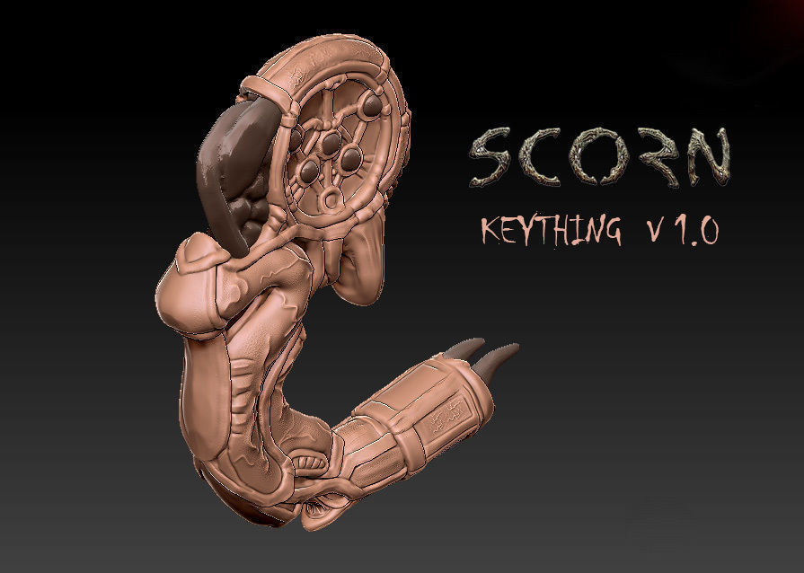 Scorn keything 3D model 3D printable | CGTrader