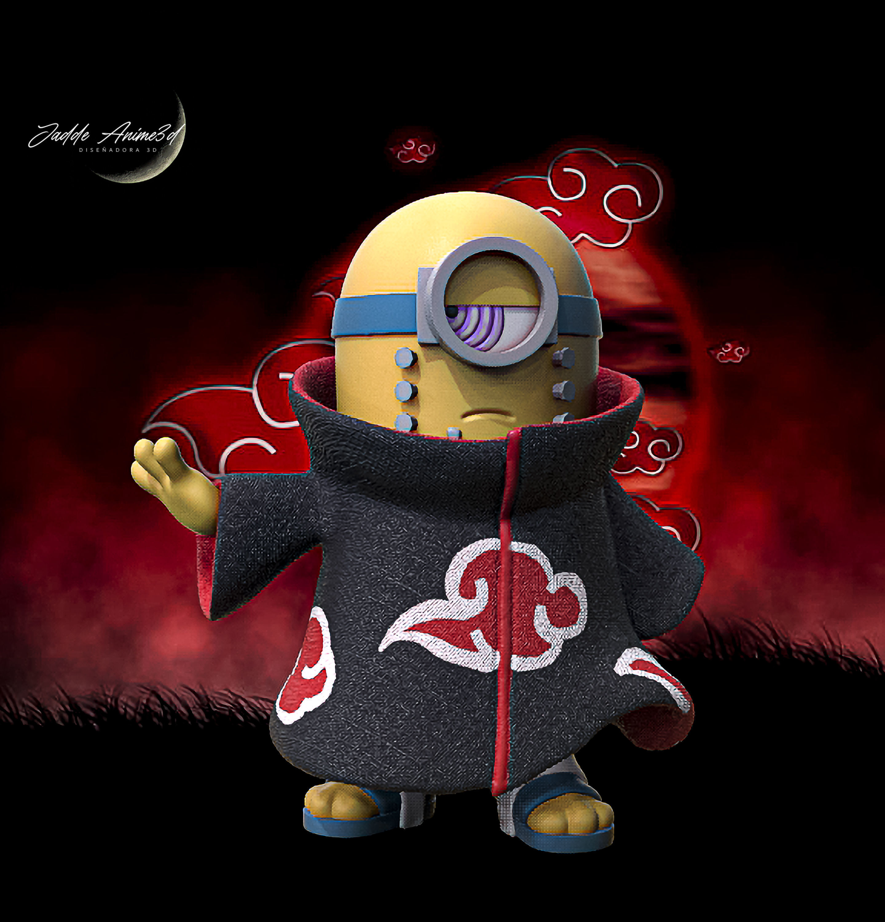 MINION PAIN AKATSUKI COSPLAY 3D model 3D printable | CGTrader