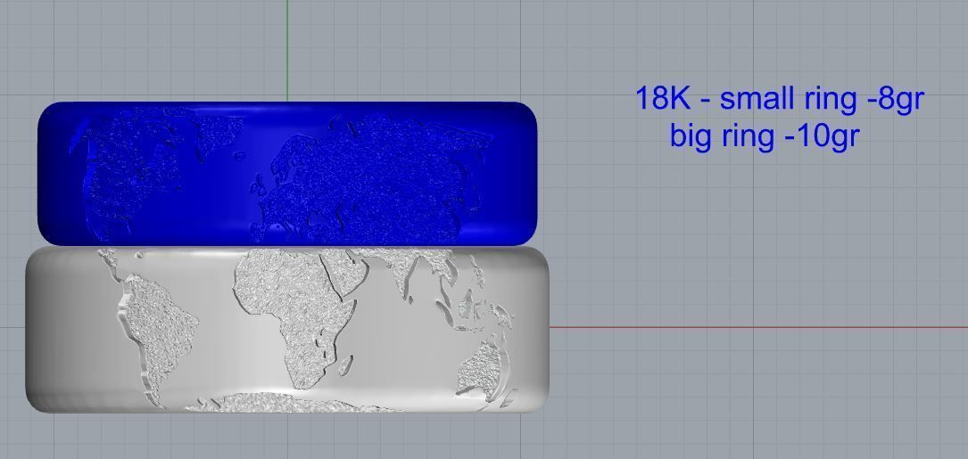 World rings 3D model 3D printable | CGTrader