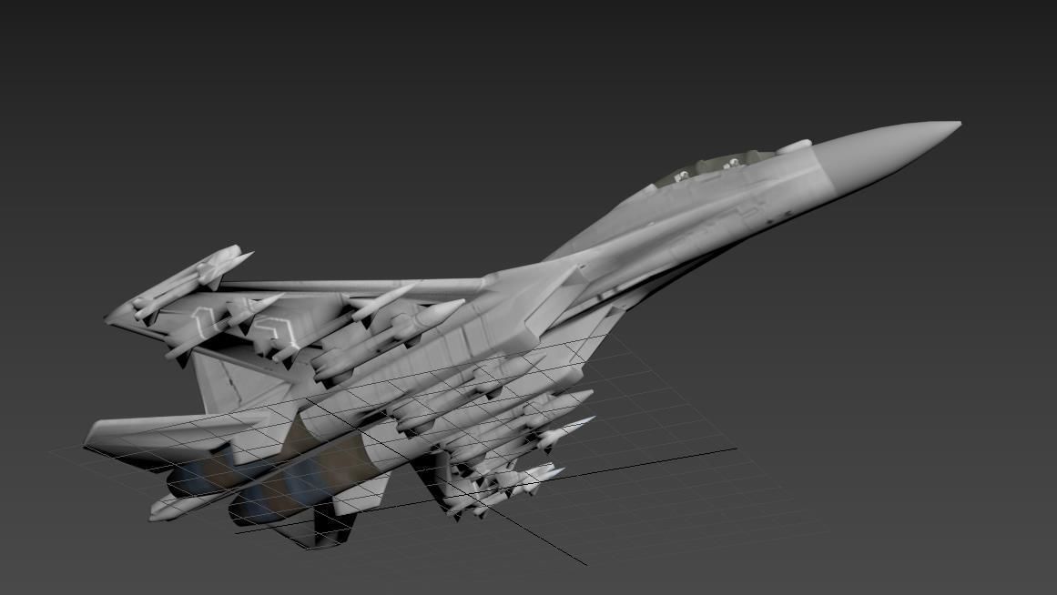 Super Flanker J16 Fighter 3D model | CGTrader