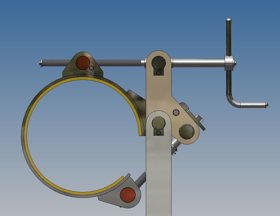 Band brake 250 mm diameter 3D model | CGTrader