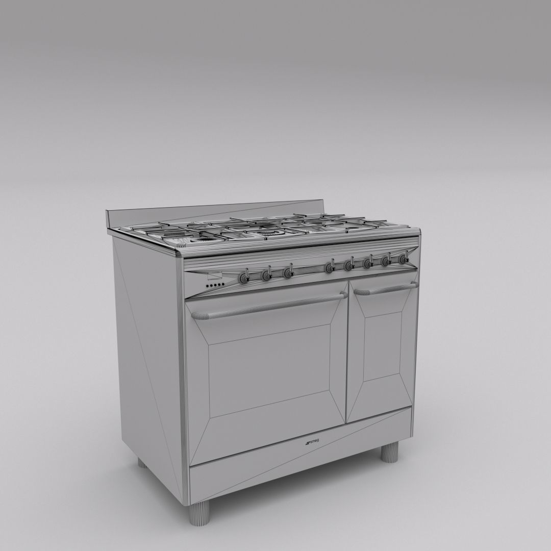 smeg industrial oven 3D model | CGTrader