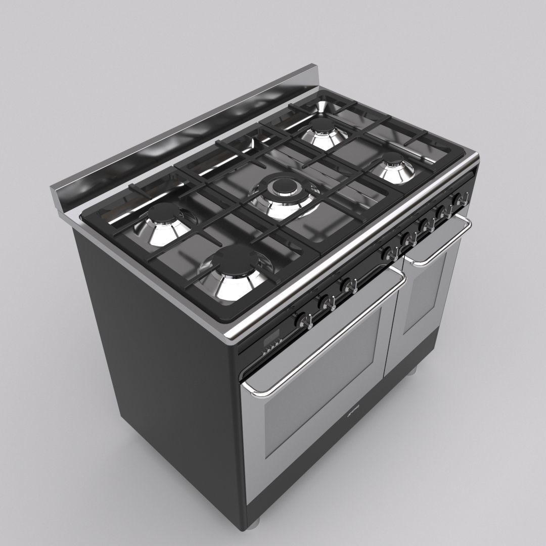 smeg industrial oven 3D model | CGTrader