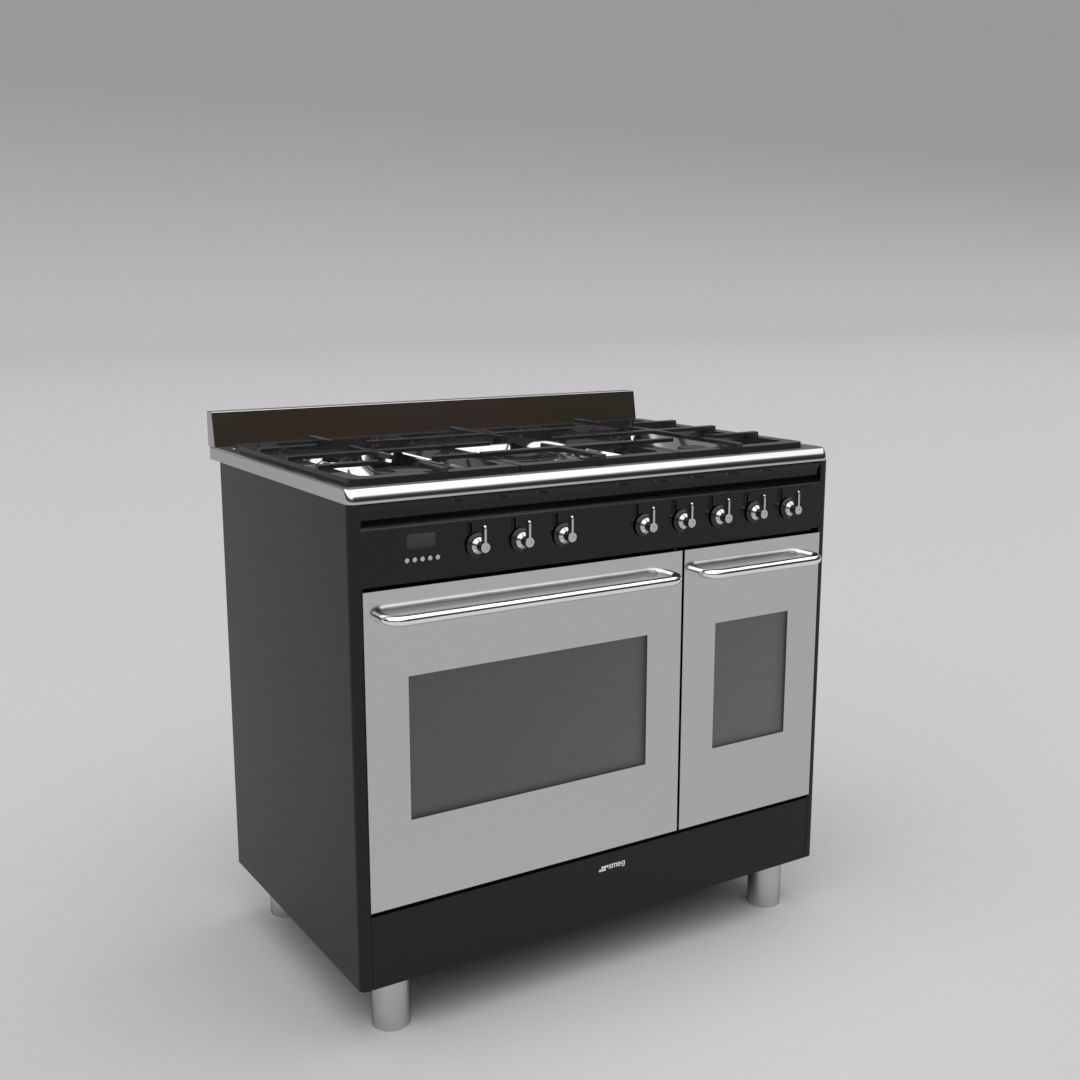 smeg industrial oven 3D model | CGTrader
