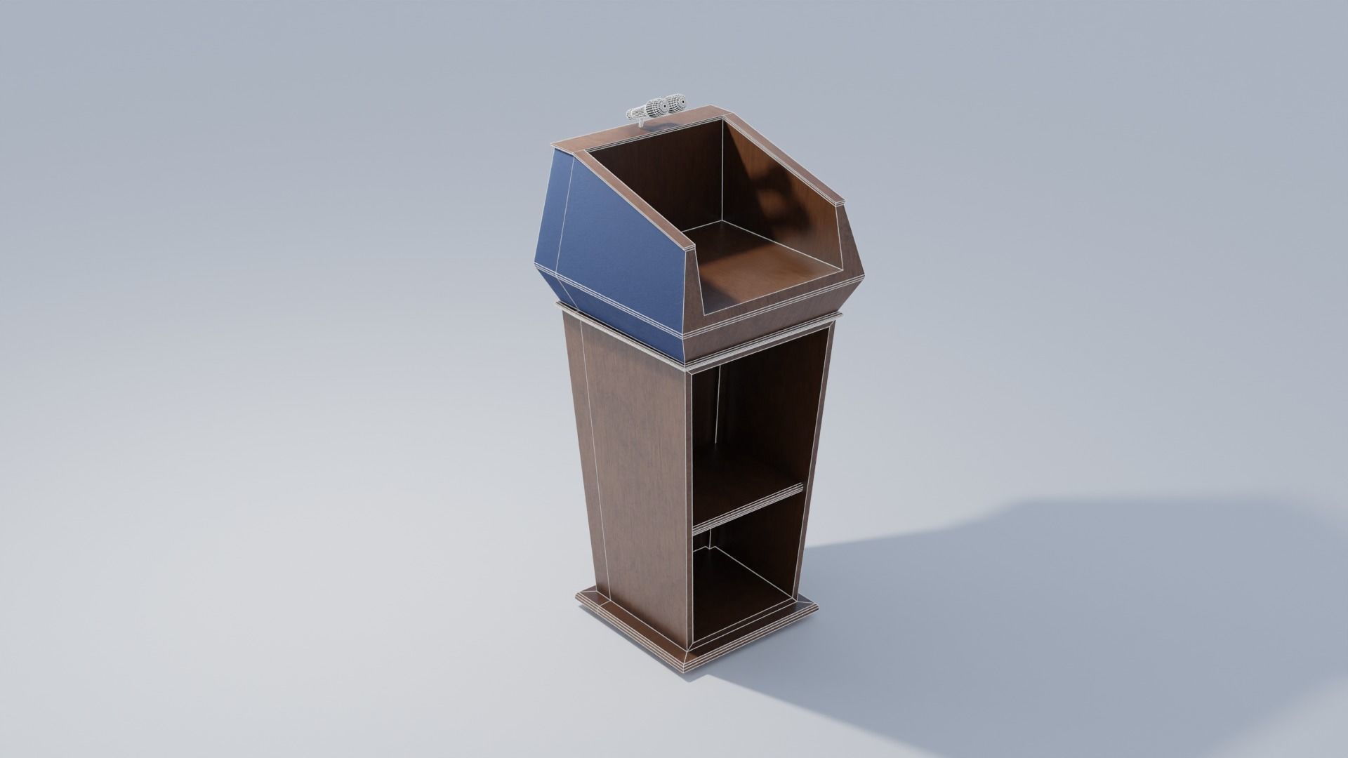 3D model Presidential Podium 4K and 2K Textures VR / AR / low-poly ...