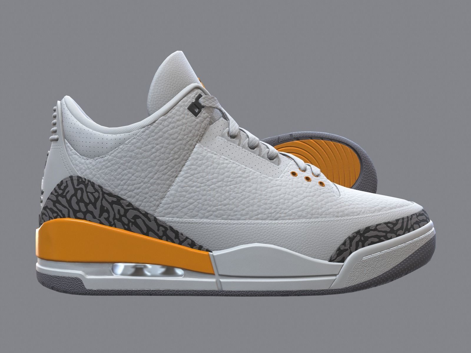 3D model Air Jordan 3-retro sneakers VR / AR / low-poly | CGTrader