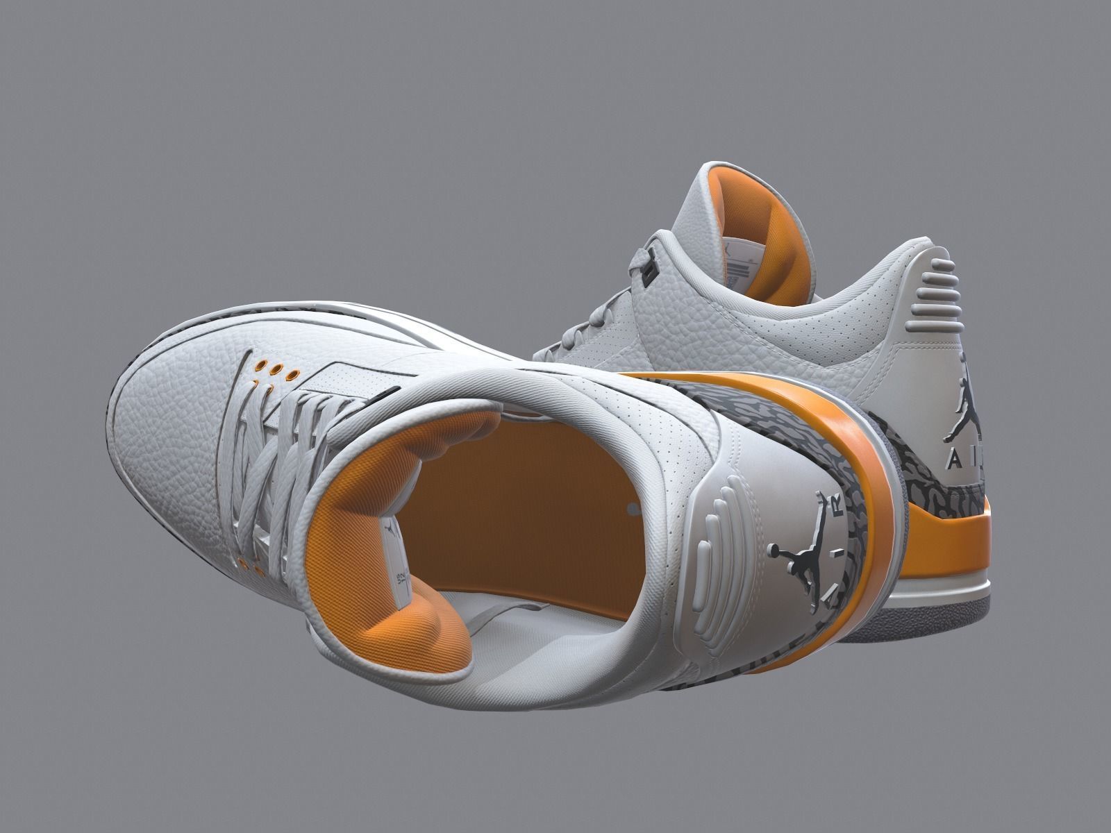 3D model Air Jordan 3-retro sneakers VR / AR / low-poly | CGTrader