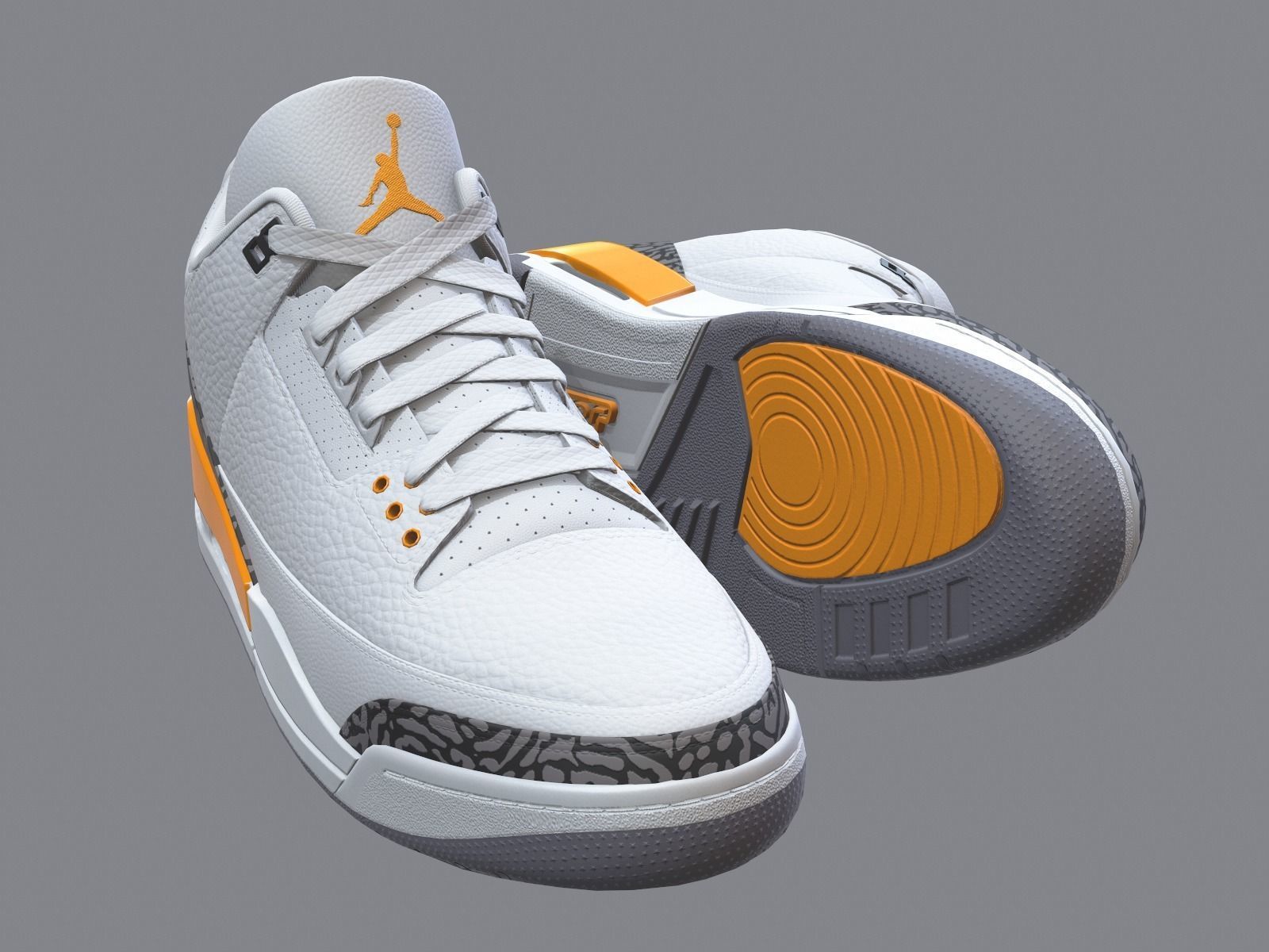 3D model Air Jordan 3-retro sneakers VR / AR / low-poly | CGTrader