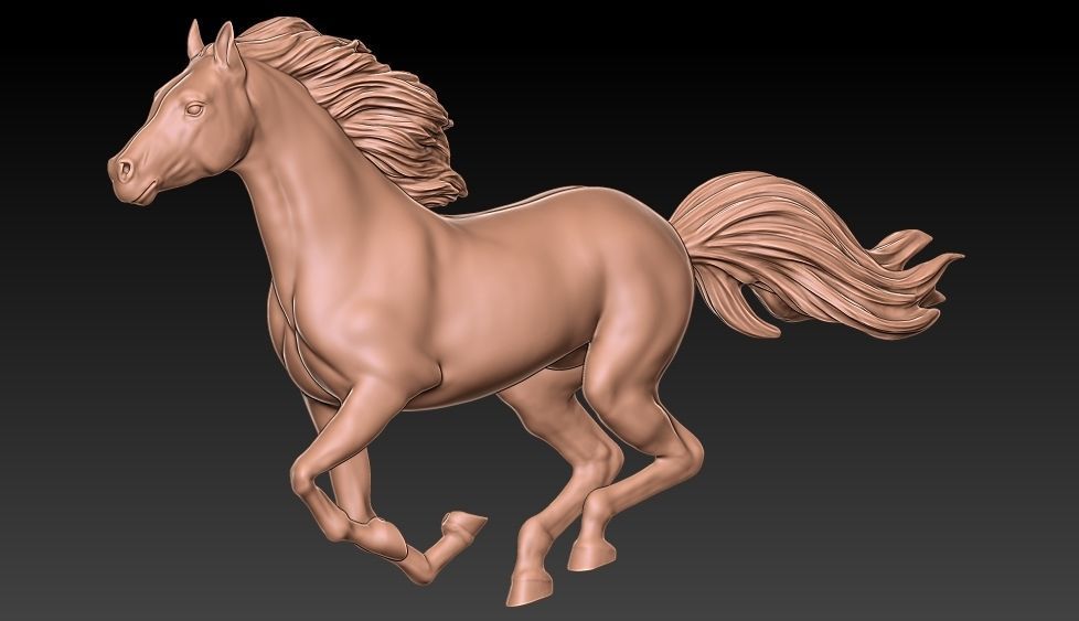horse 3d print model 3D model 3D printable | CGTrader