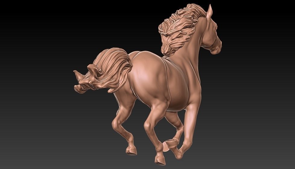 horse 3d print model 3D model 3D printable | CGTrader