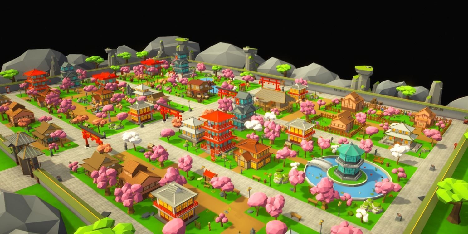3D model Asian City VR / AR / low-poly | CGTrader