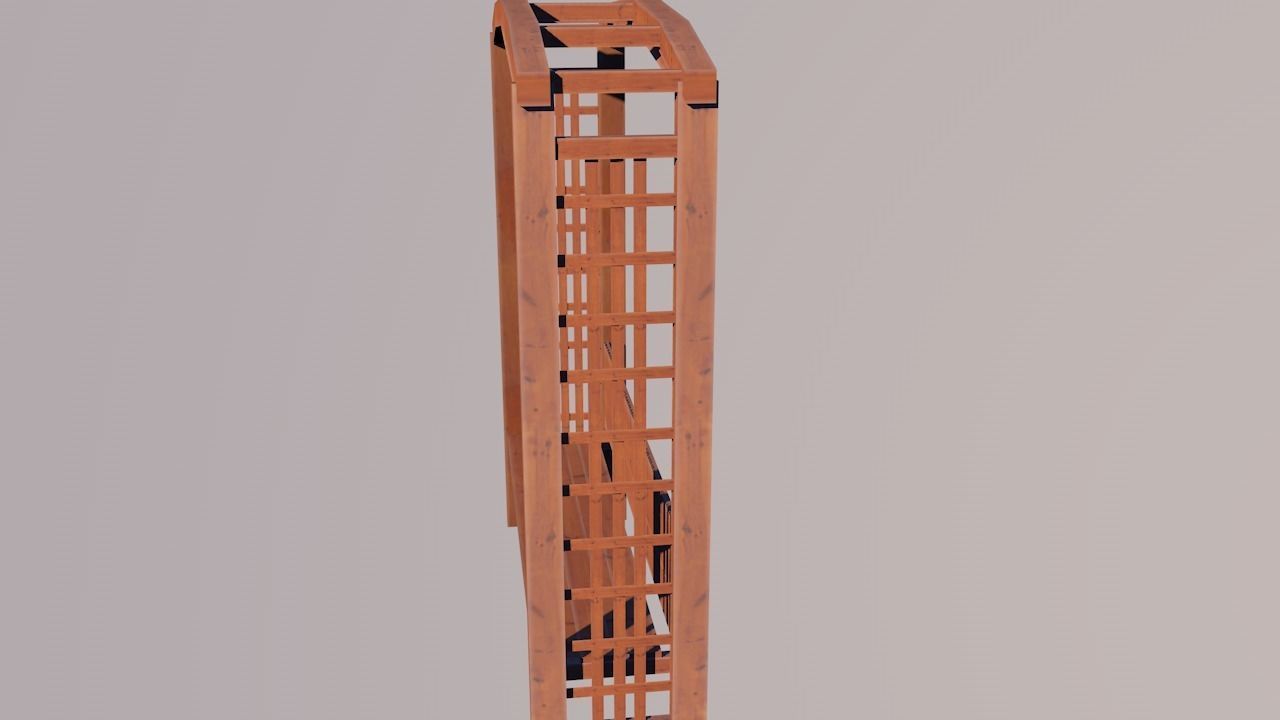 3D model wooden arch texture VR / AR / low-poly | CGTrader