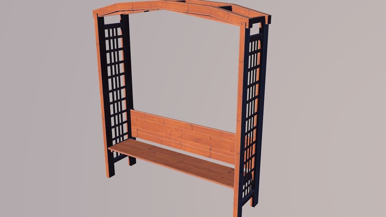 3D model wooden arch texture VR / AR / low-poly | CGTrader