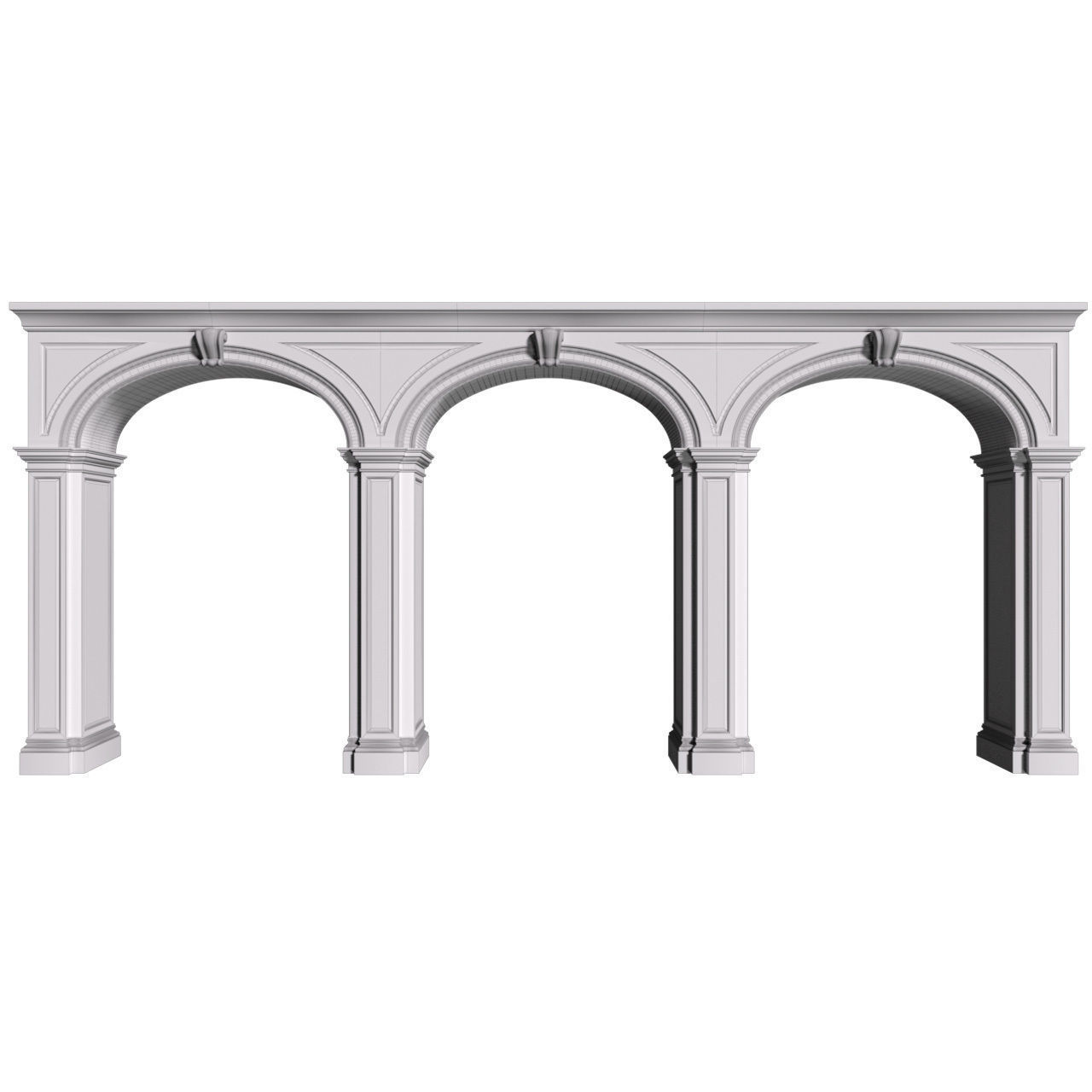 Arch in classical style Arched Opening Doorway Portal Arcade 3D model ...