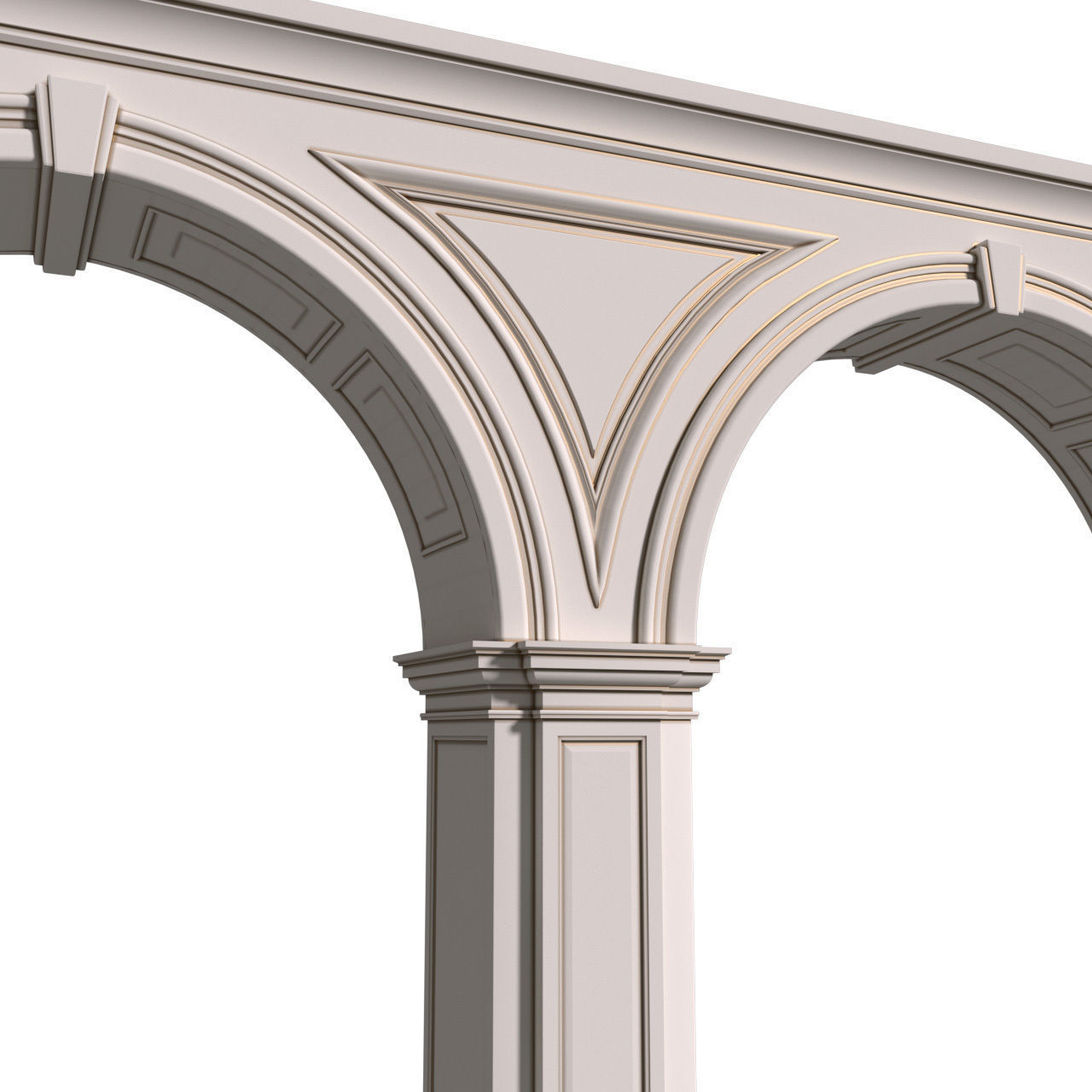 Arch in classical style Arched Opening Doorway Portal Arcade 3D model ...